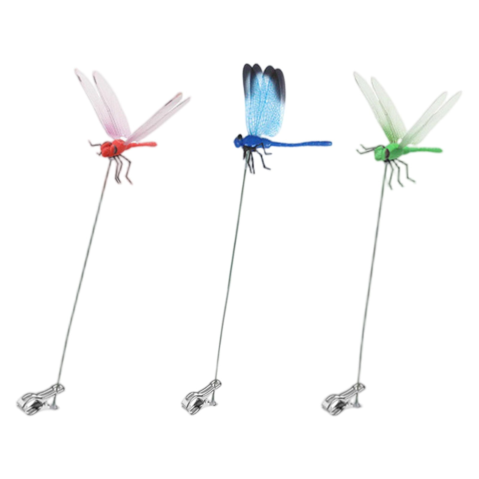 TOOPOOT 3PCS 3D Decorative Dragonfly Clip Bug Repellent Set - Fly ...