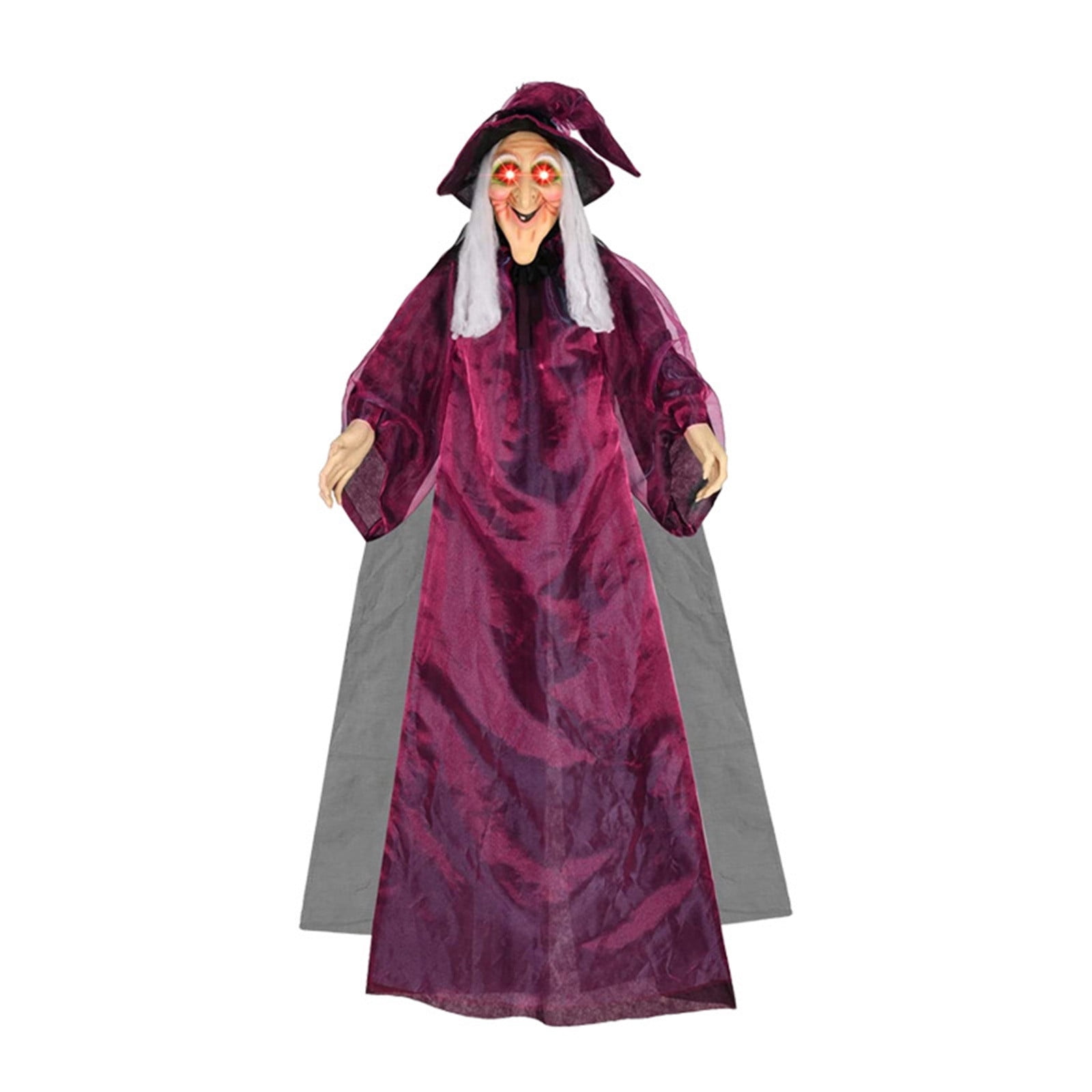TOOPOOT Life Size Hanging Talking Halloween Witch - Battery-Operated ...