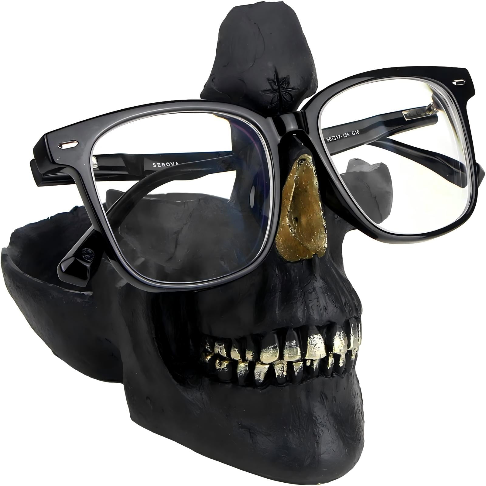 TOOPOOT Skull Glasses Stand, Creative Eyeglasses Rack, Sunglasses ...