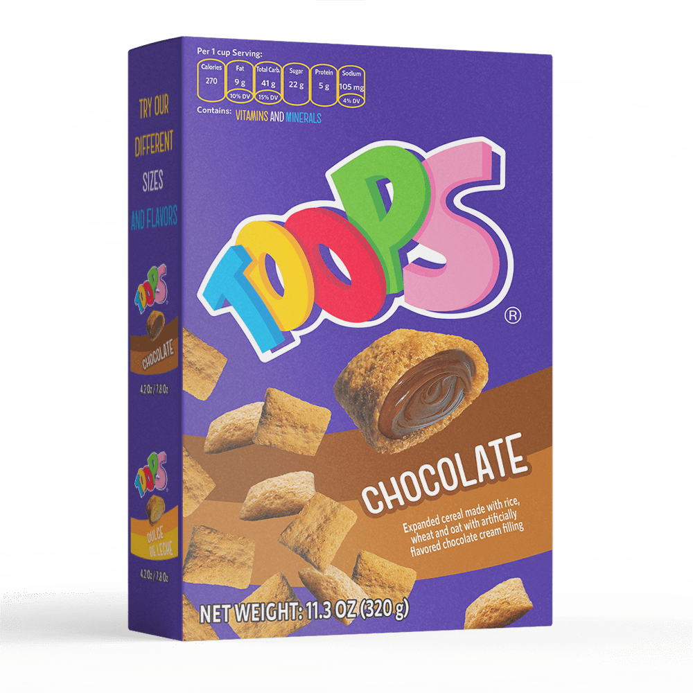 TOOPS Chocolate Cereal 11.3oz. - Walmart.com