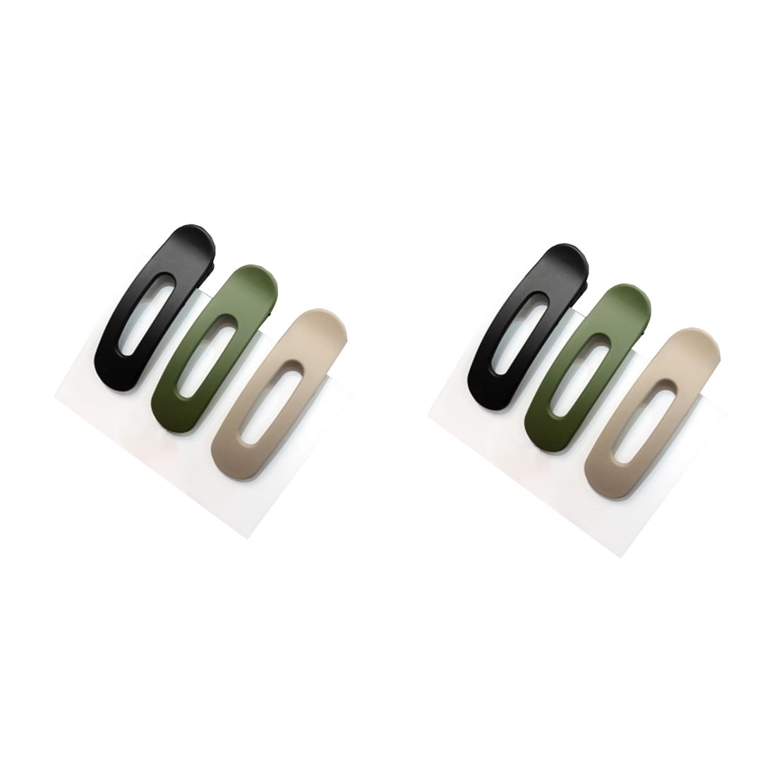 TOOPTY 2PCS, 3-Pack Women's Flat Hair Clips - Straight Claw Clips Large ...