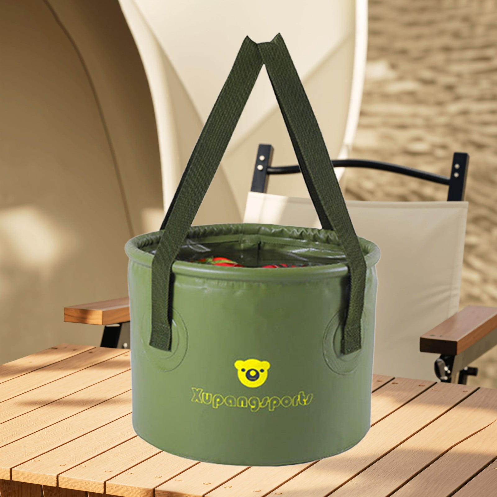 TOOPTY Bucket With Handle Lightweight Folding Water Container Portable ...