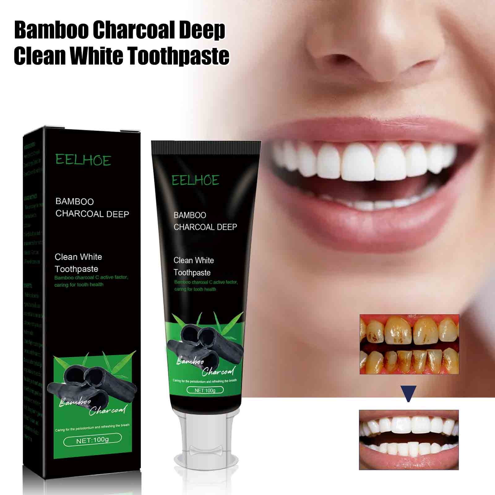 TOOPTY Charcoal Deep Toothpaste, Clean White Toothpaste, Activated ...