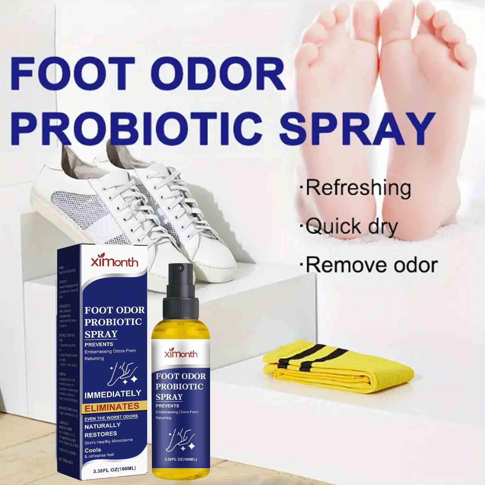 TOOPTY PROBIOTIC SPRAY Odor And Sweat Feet Fast Acting Shoe And Sock ...