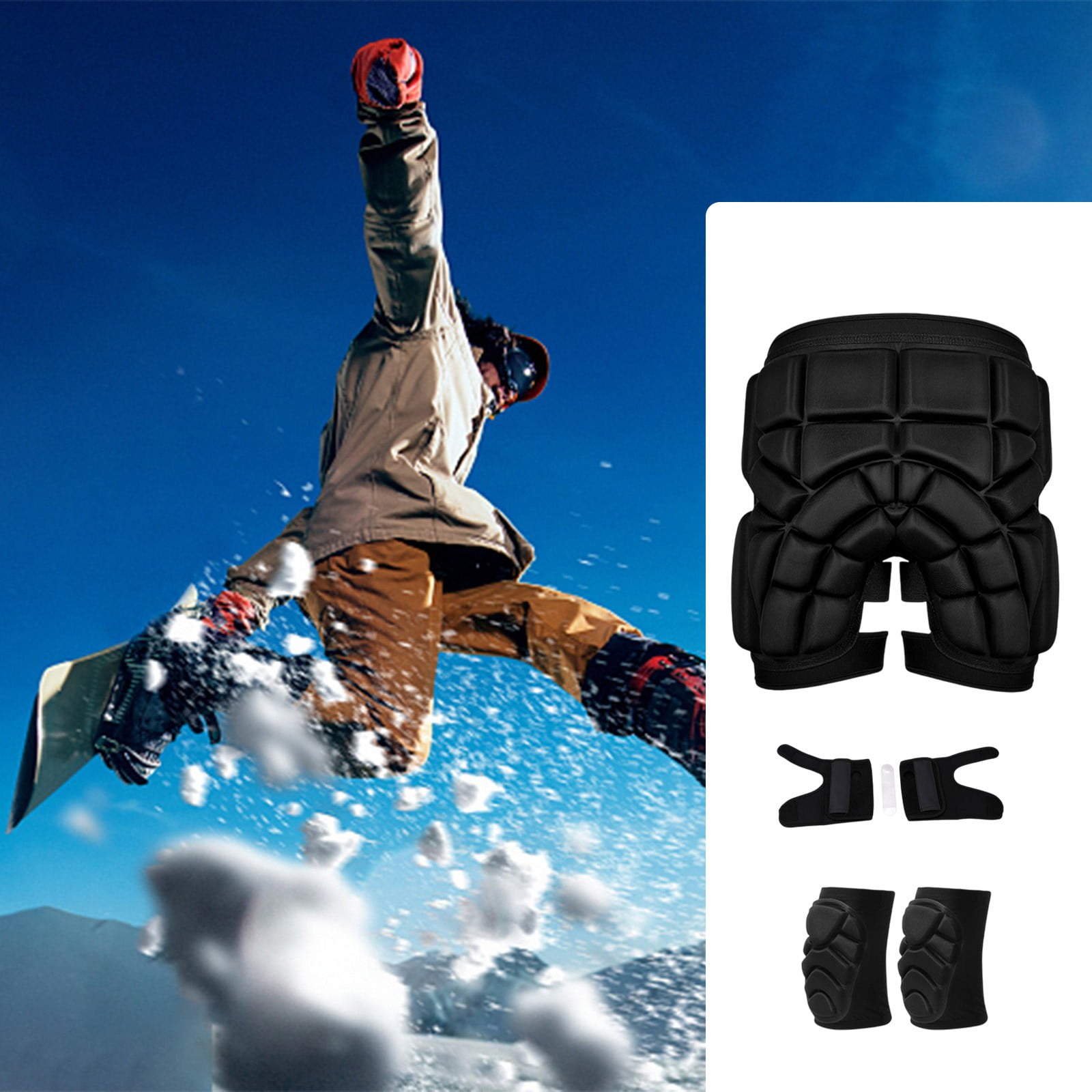 TOOPTY Roller Skating Ski Skating Bracelet Knee Hip Protection Falls ...