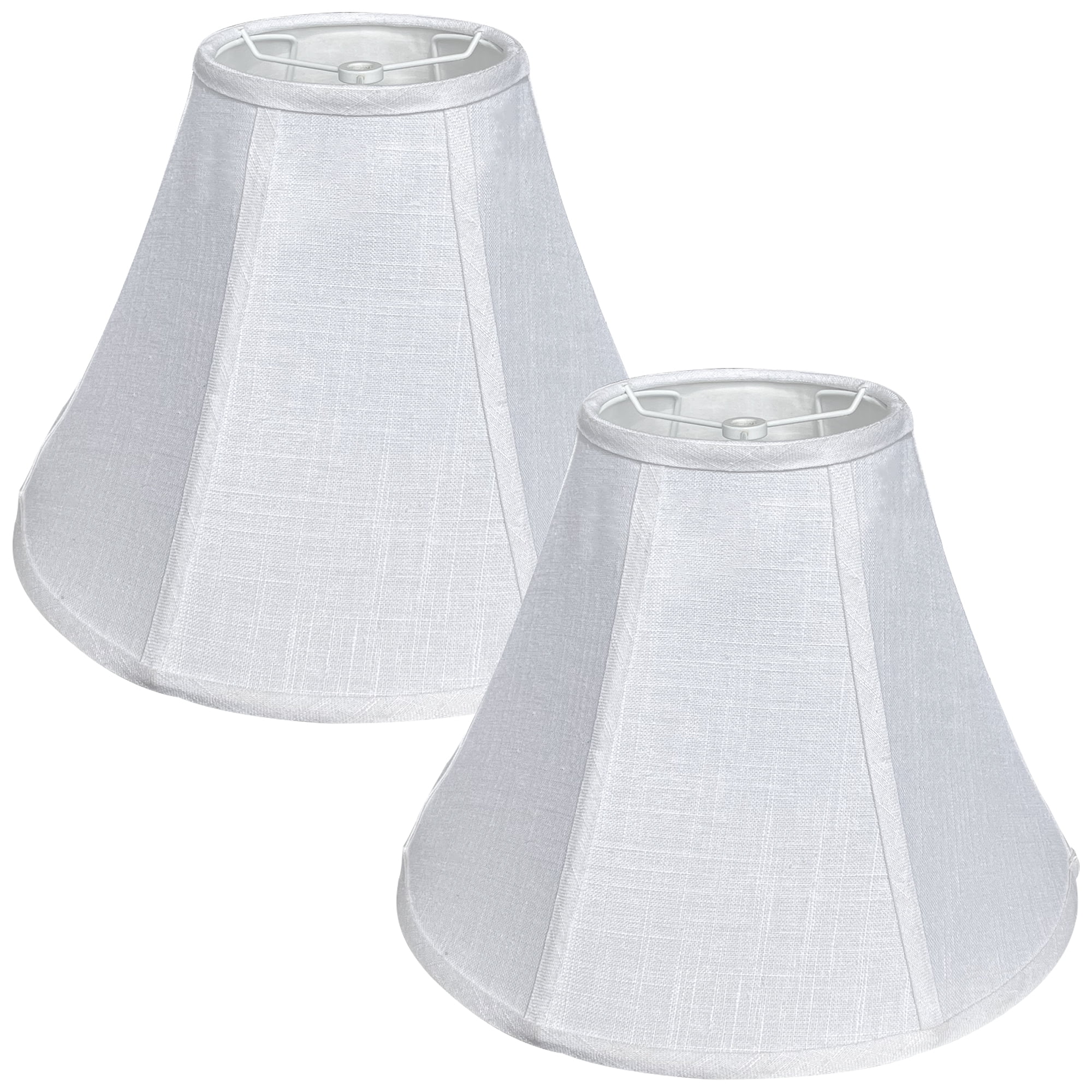 TOOTOO STAR Set of 2 Bell Lamp Shades Natural Medium 6" Top x 14 ...