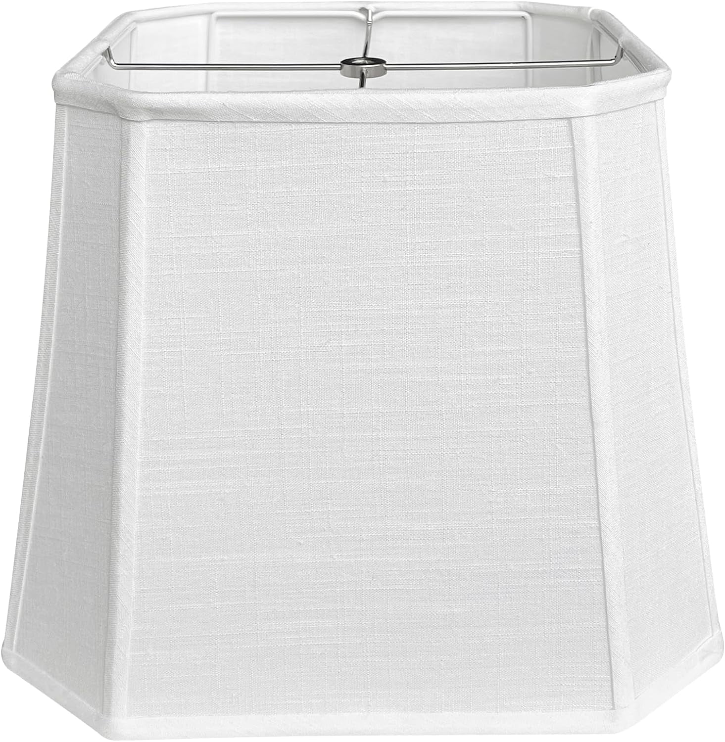 TOOTOO STAR Square Cut Corner White LampShade, 10" Top x 13" Bottom x ...