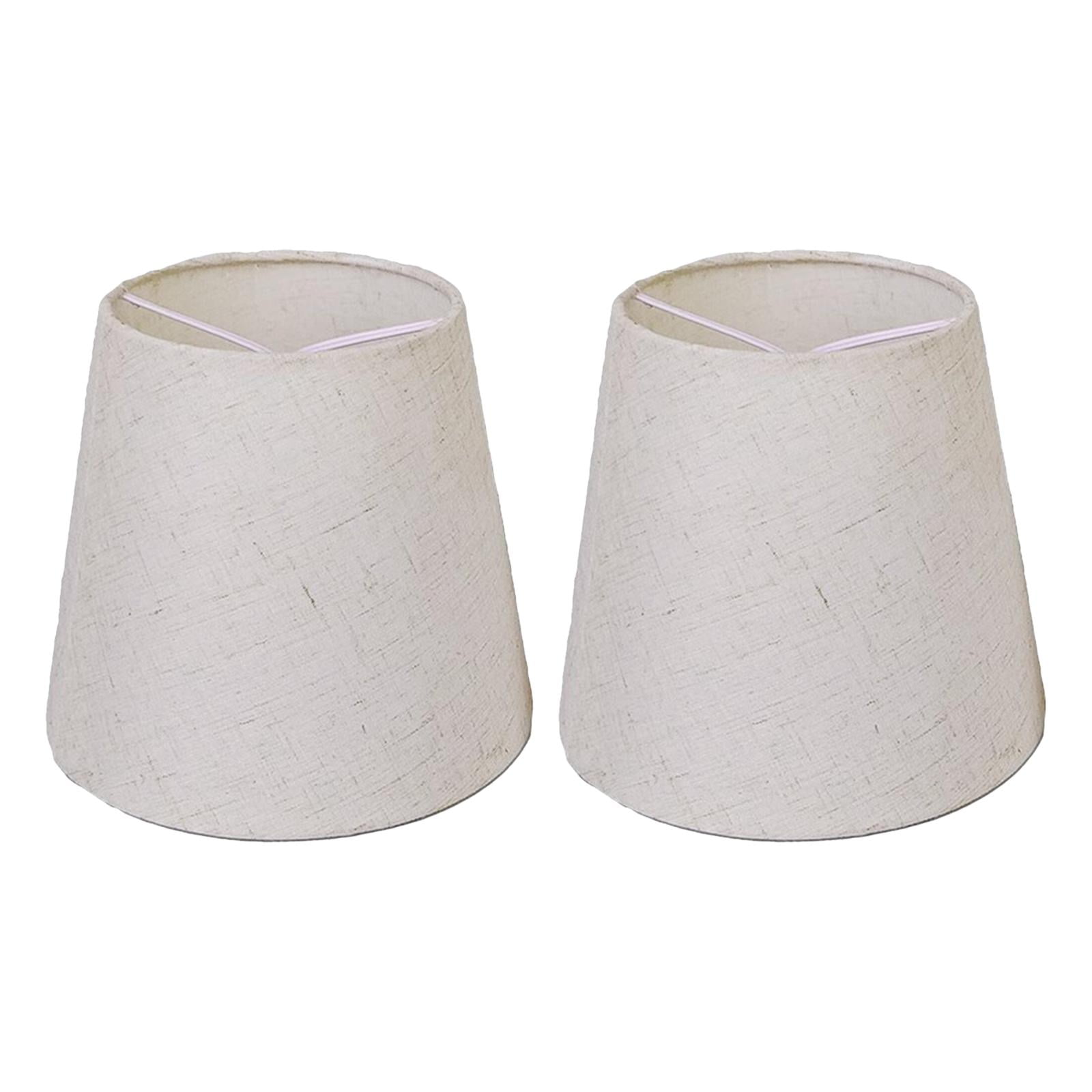 TOOYFUL 2 Pieces Pendant Light Cover Fabric Cloth Lampshade Conical ...