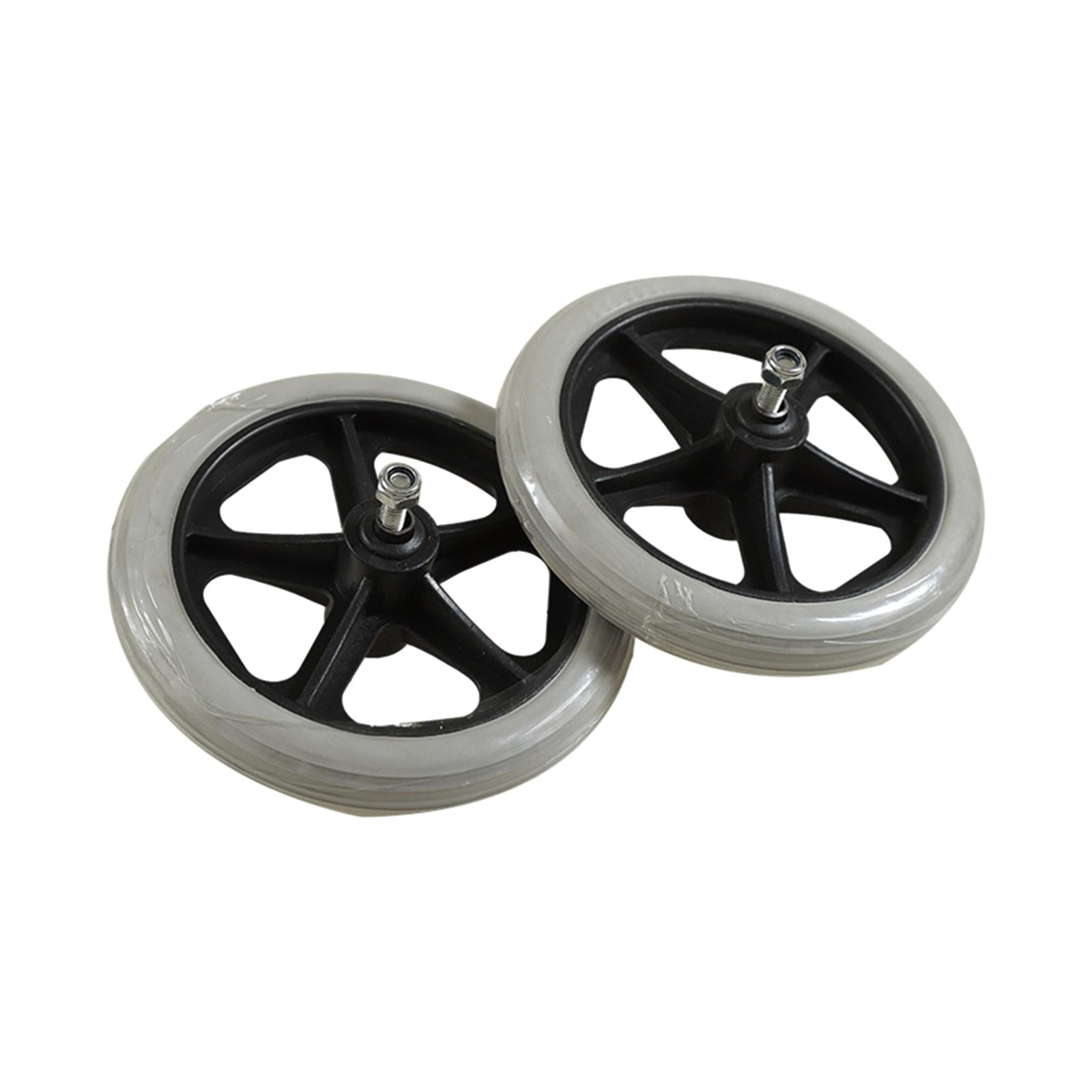 TOOYFUL 2 Pieces Replacement Wheelchair Wheels Front Wheelchair Wheel ...