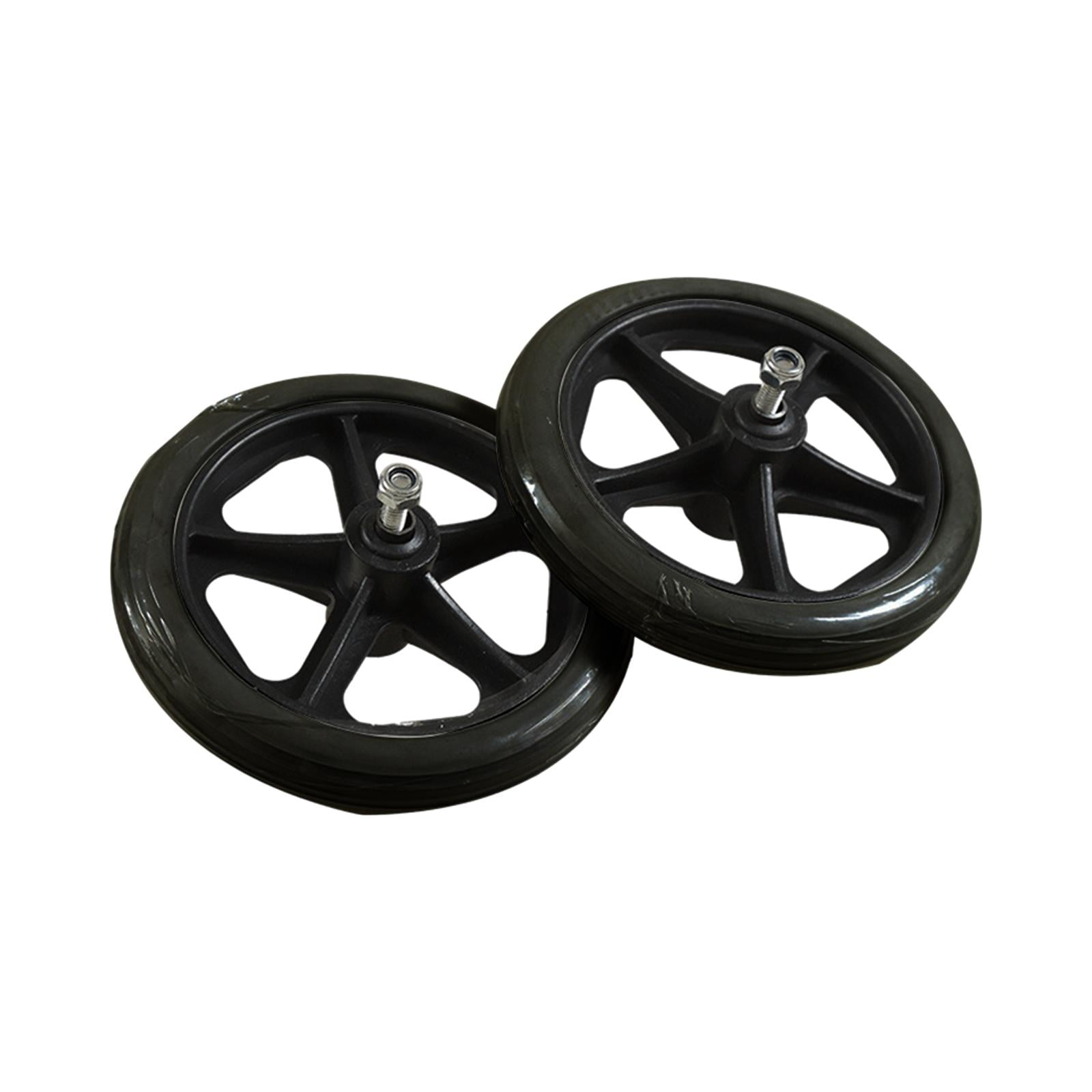 TOOYFUL 2 Pieces Replacement Wheelchair Wheels Front Wheelchair Wheel ...