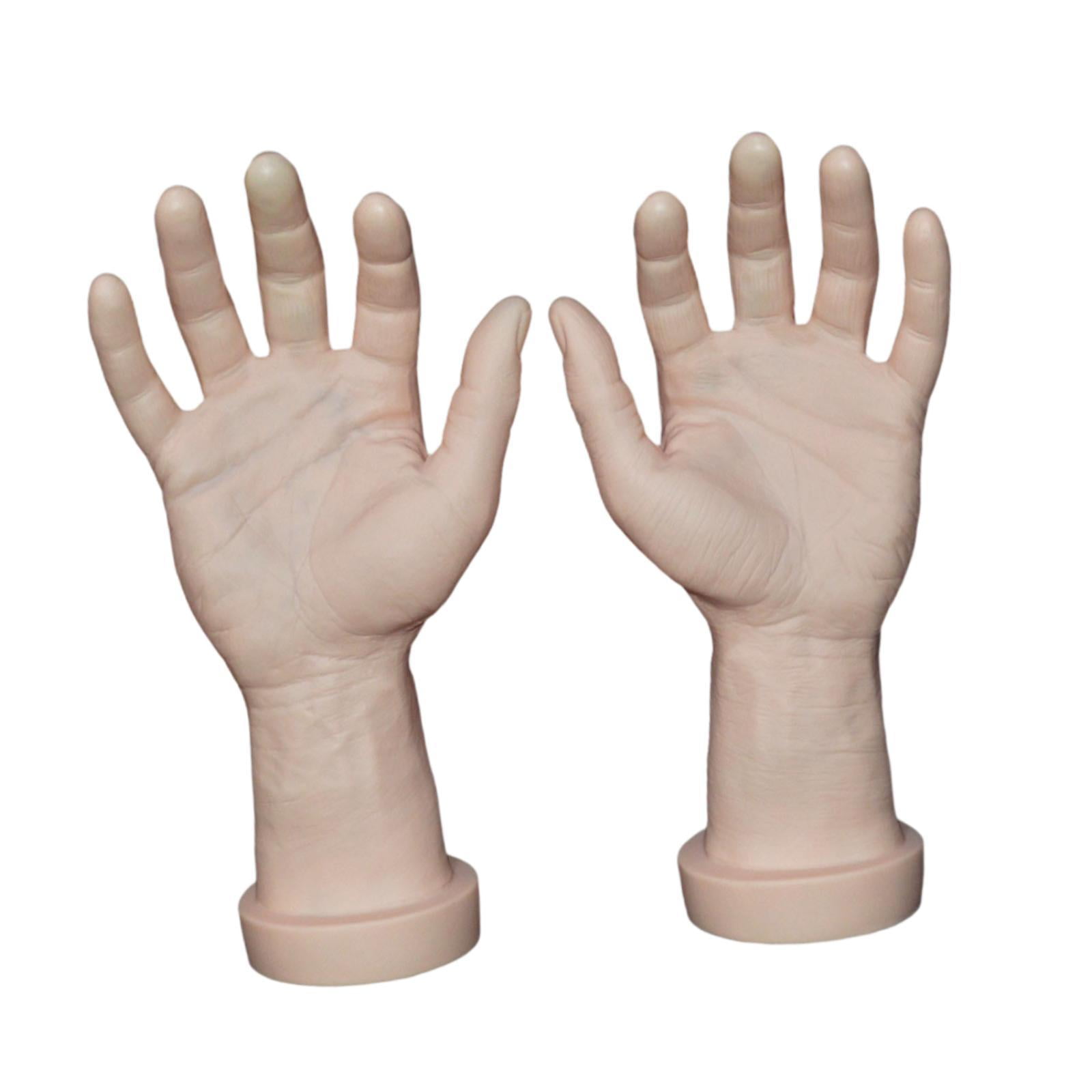 TOOYFUL 2x Hand Model Mannequin Hands Costume Prop Halloween Decoration ...