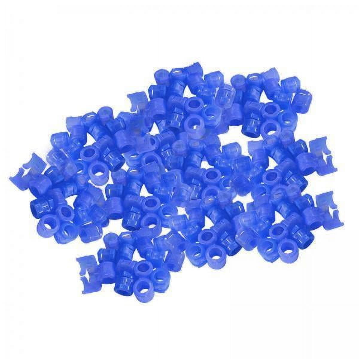 TOOYFUL 3x 100 Pieces Birds Foot Bands Training Pigeon Clip on Leg ...