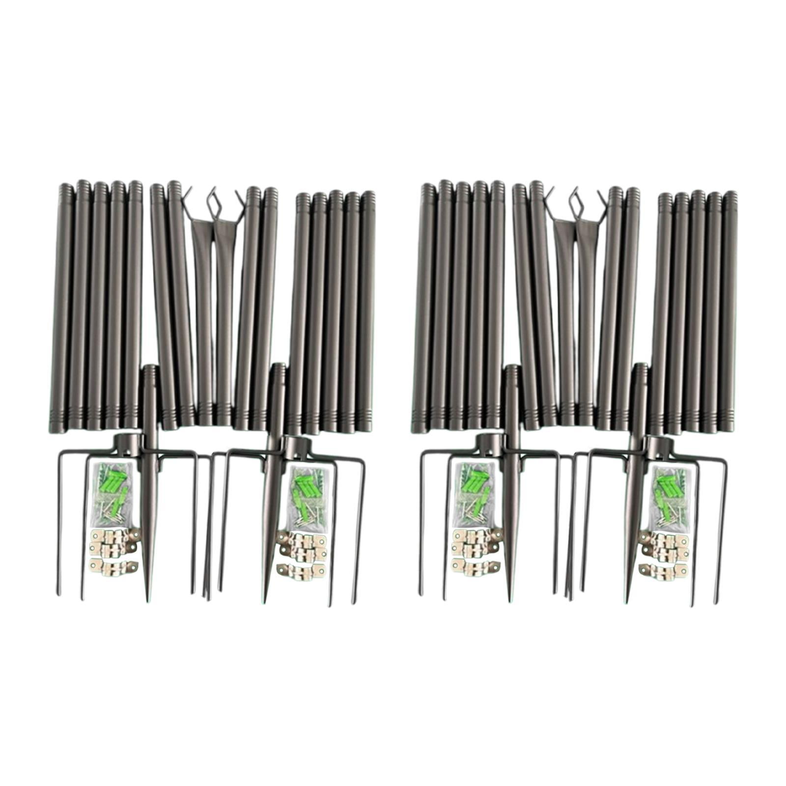 TOOYFUL 4 Light Stand Weather Resistant Metal Poles Lighting Hanging ...