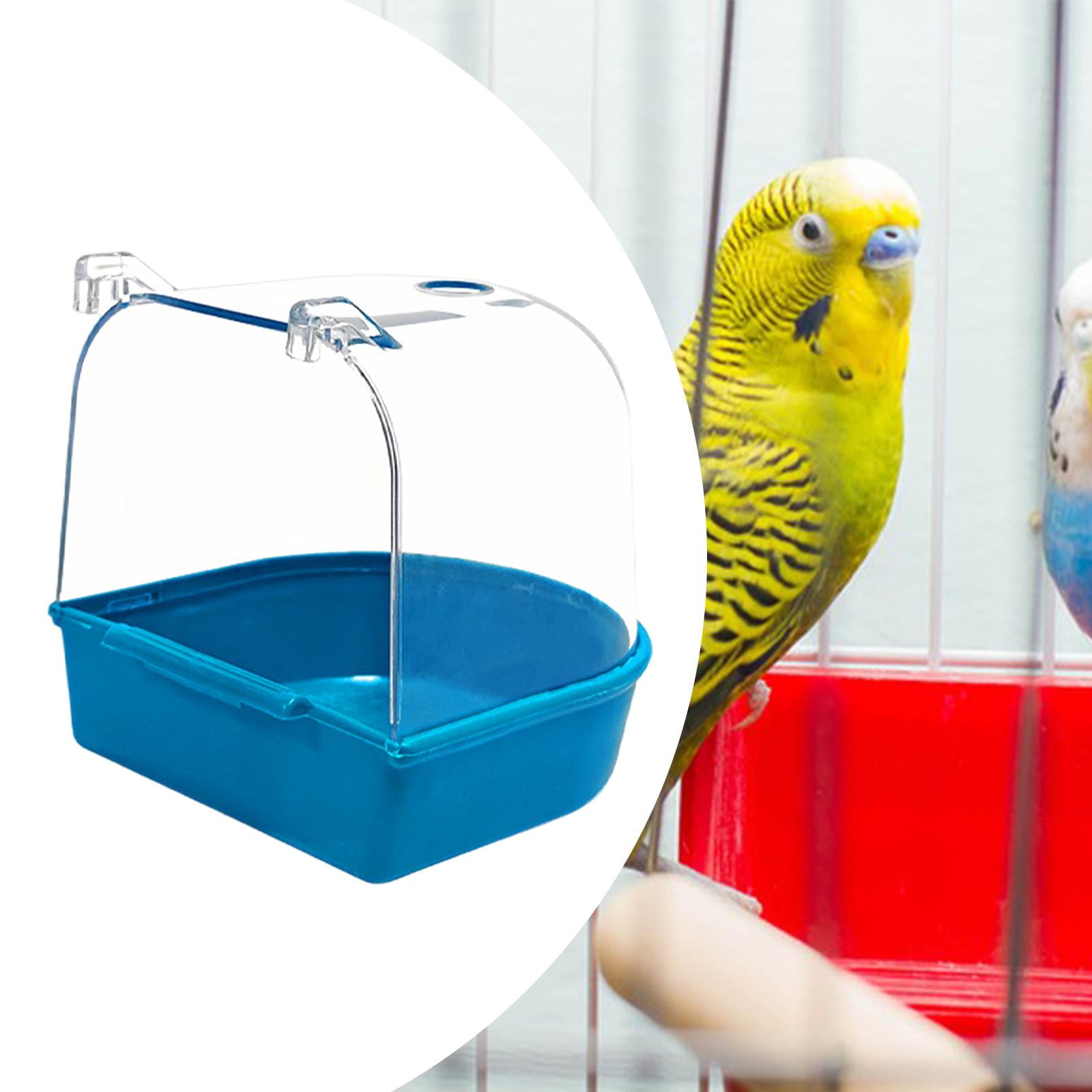 TOOYFUL Bird Bath Box Hanging Bath to Clean Pet Bird Bath Box Parrot ...