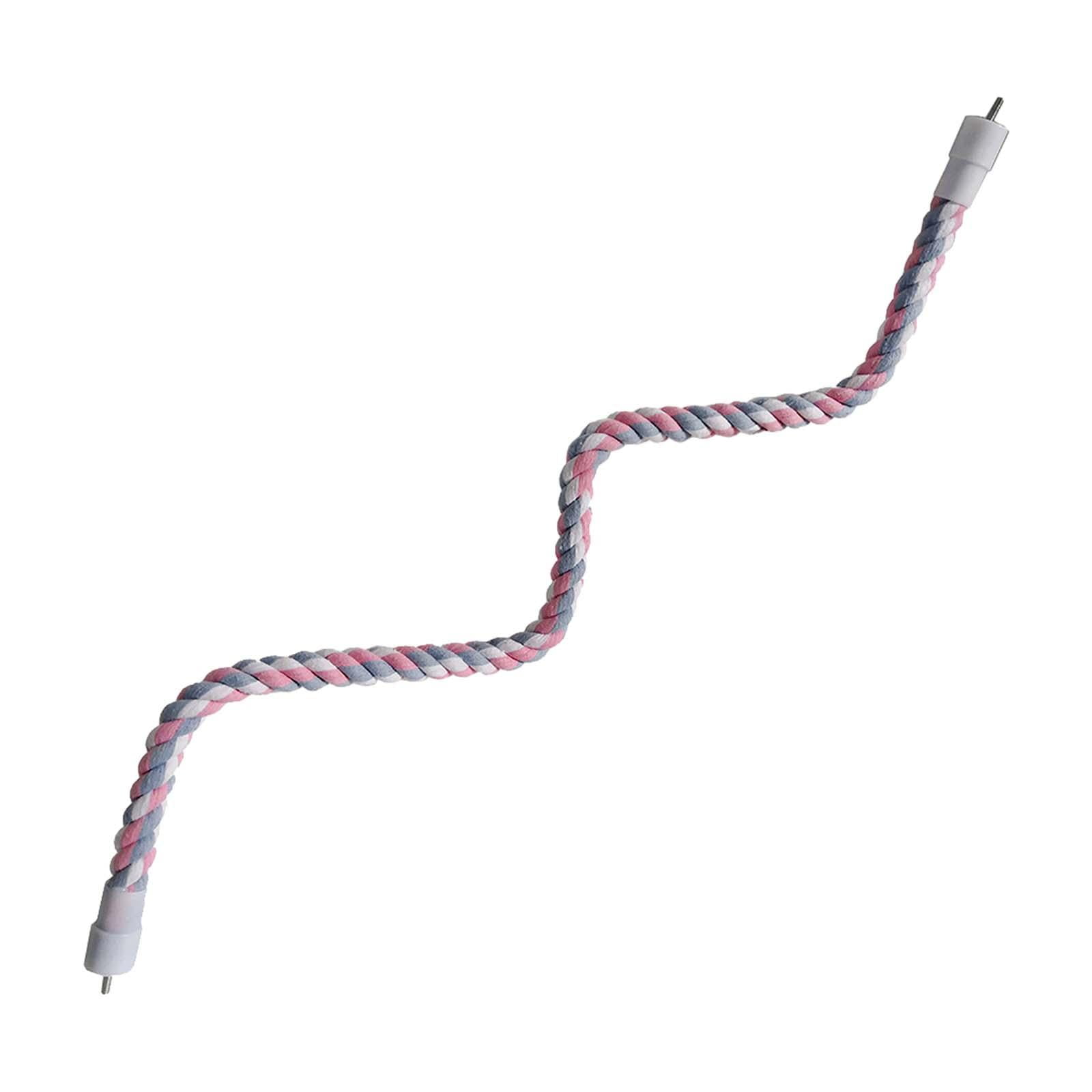 TOOYFUL Bird Rope, Cotton Rope Bird Perch, Climbing Ropes Bungee Bird ...