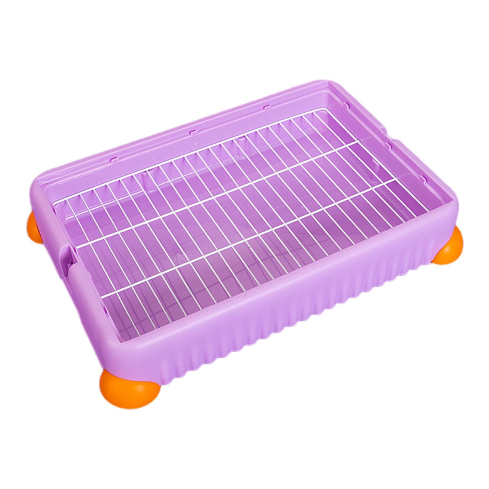 TOOYFUL Bunny Litter Potty Tray Keep Paws and Floors Clean,Pee Pan Tray ...