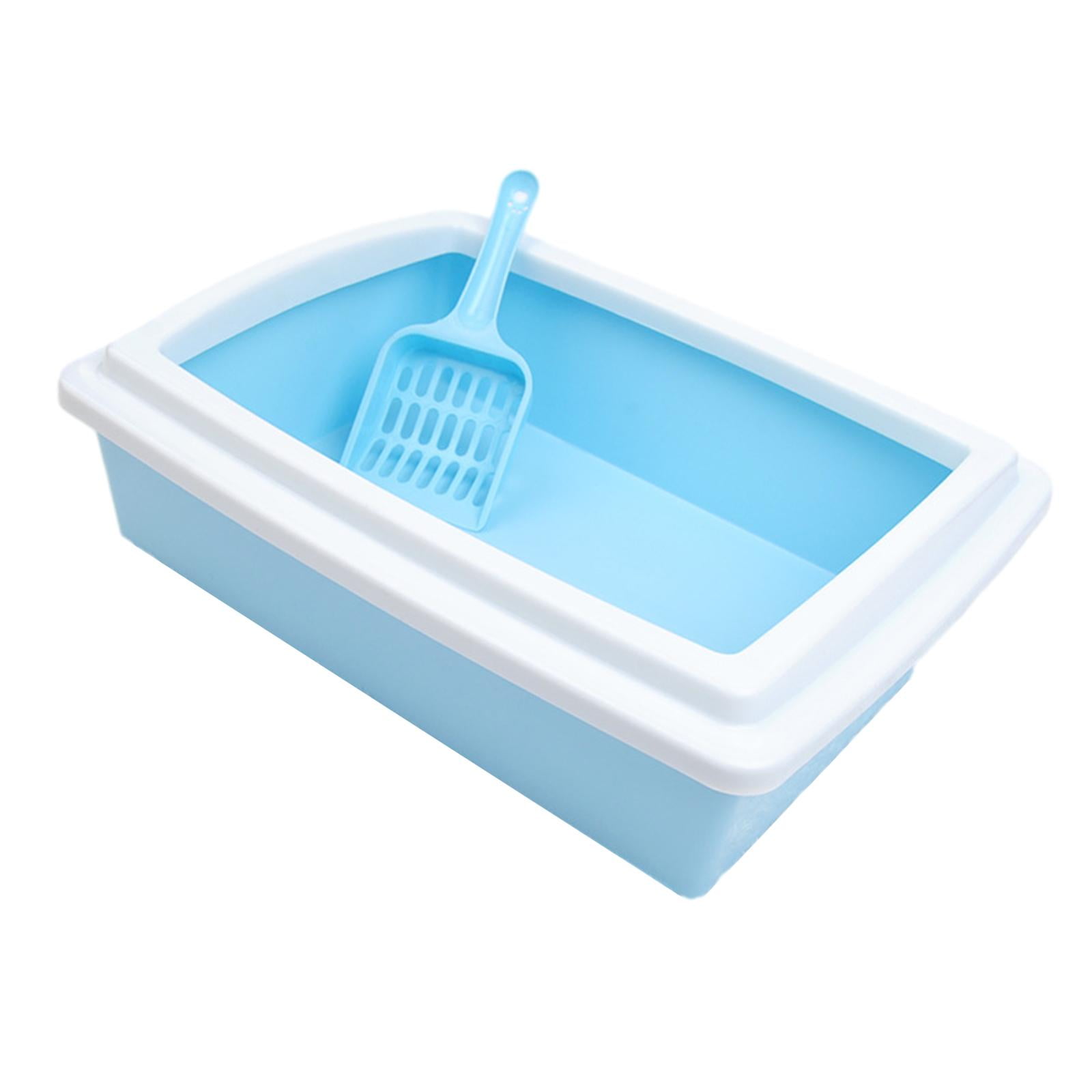 TOOYFUL Cat Litter Tray Open Top, Pet Litter Tray, Sturdy Easy Clean ...