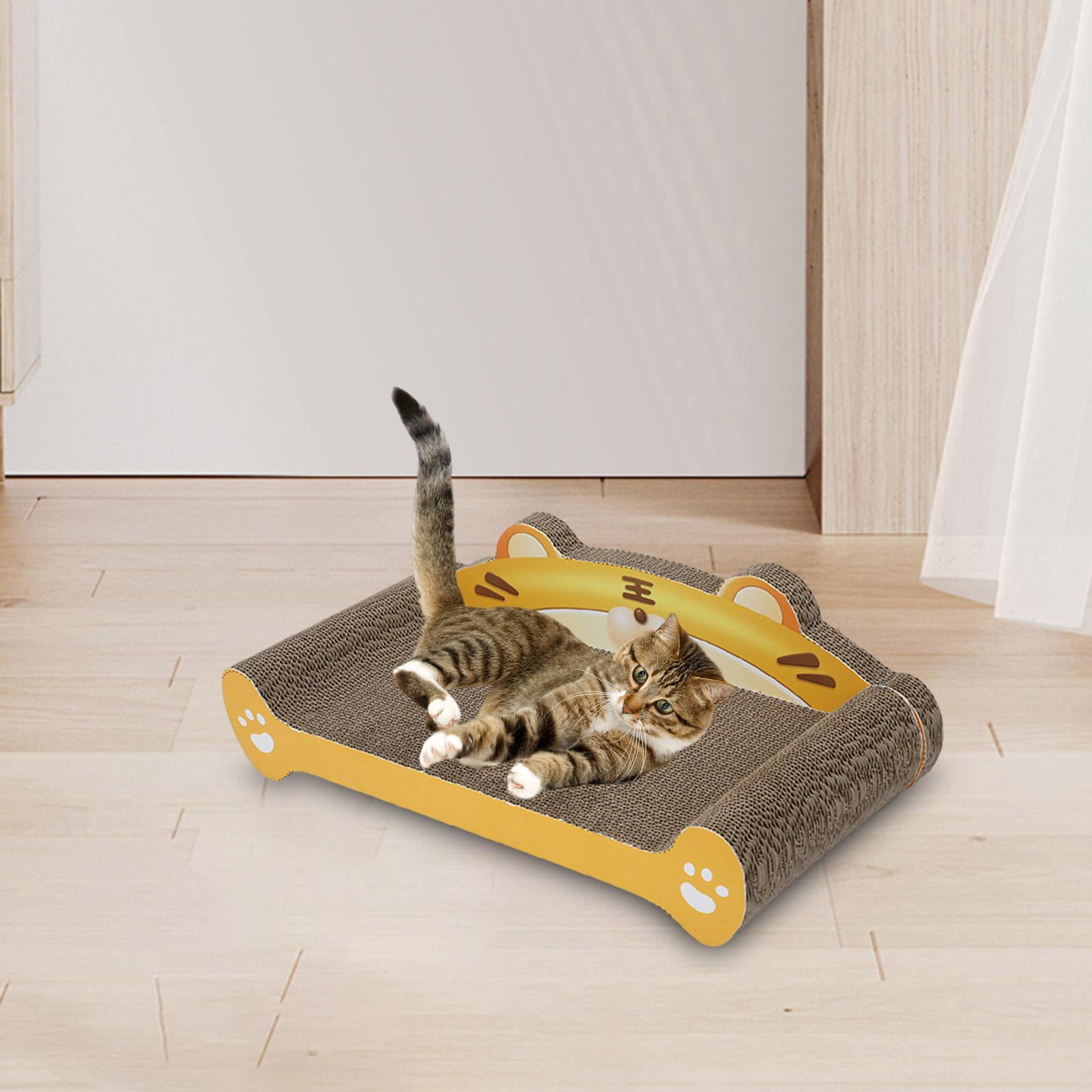 TOOYFUL Cat Scratcher Cardboard Cat Scratch Bed Corrugated Pet Bed Cat ...