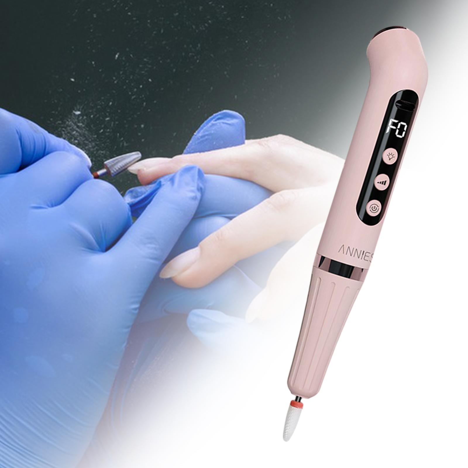 TOOYFUL Cordless Electric Nail Filer with Light Compact 2 in 1 for ...