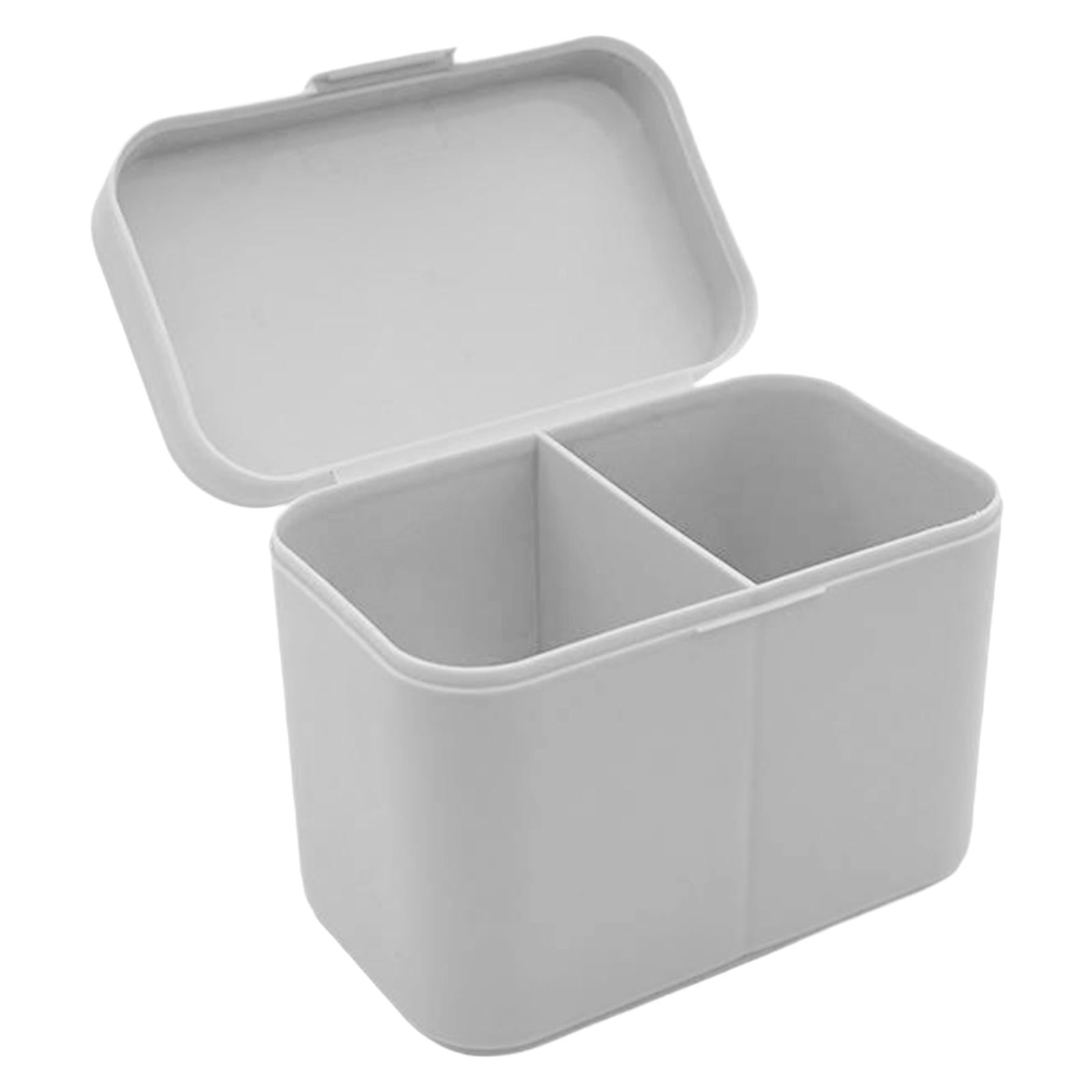 TOOYFUL Cotton Pads Holder Container Double Compartments Cosmetic Pads ...