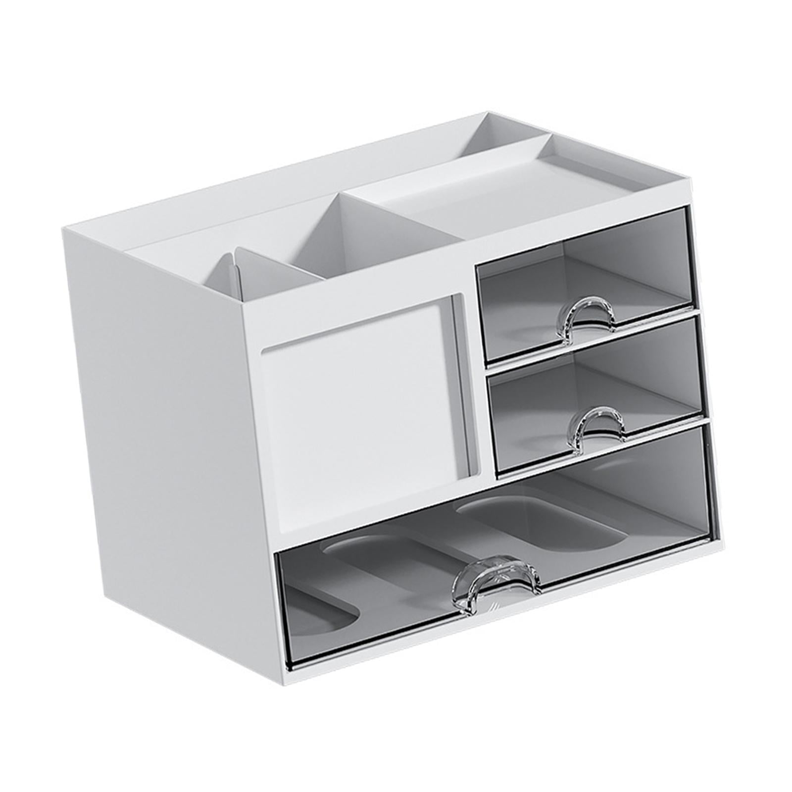 TOOYFUL Desk Storage Box Makeup Vanity Organizer Stationery Holder ...