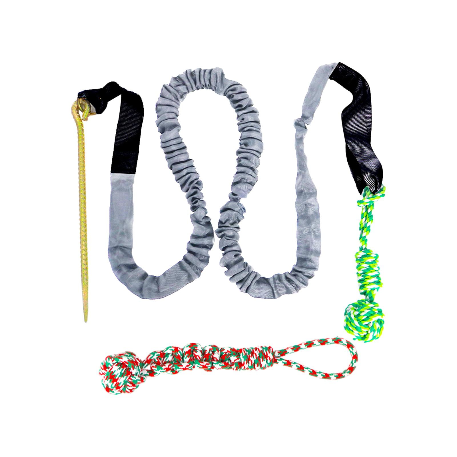 TOOYFUL Dog Bungee Toy Dog Tug of War Rope Toys Indoor Outdoor Tree ...