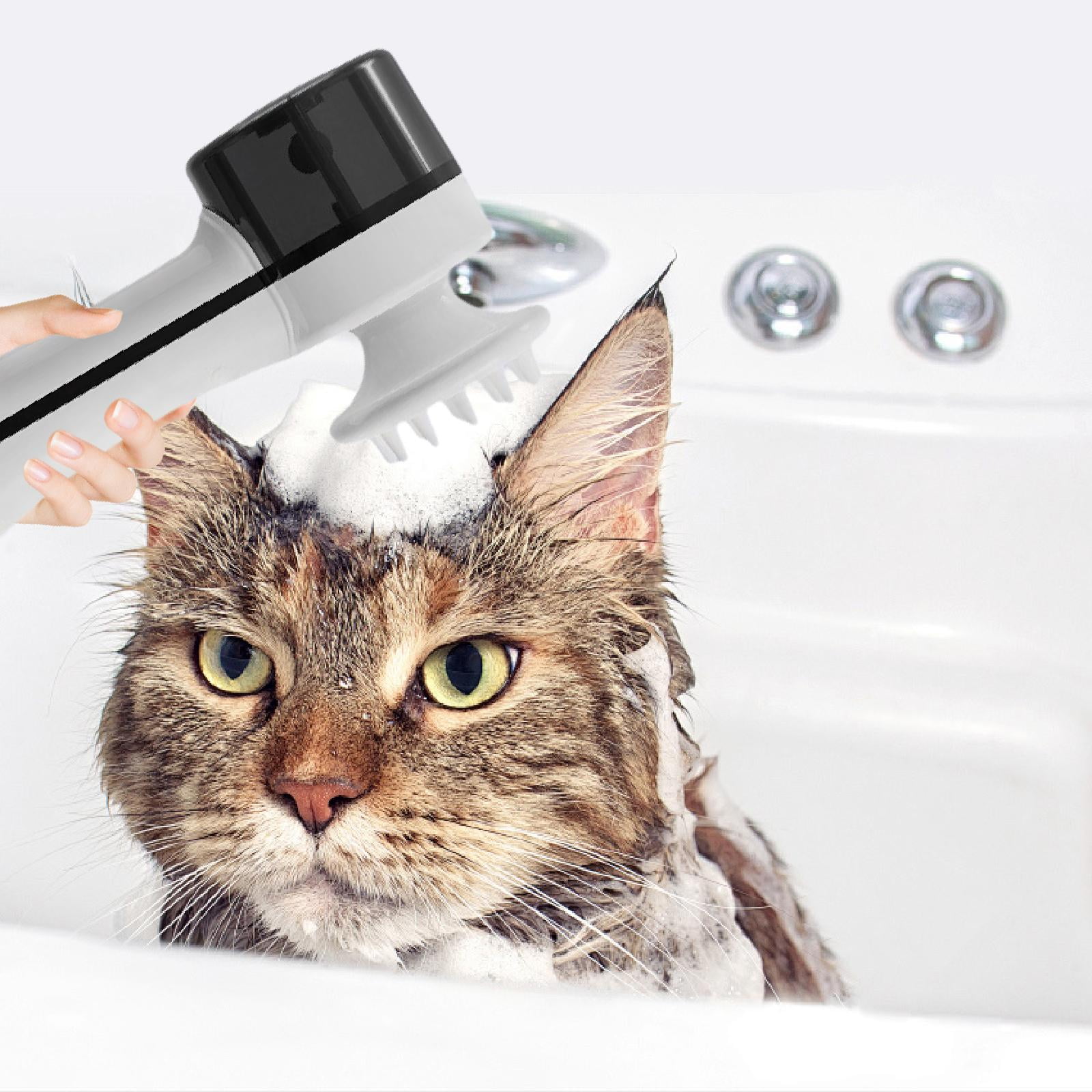 TOOYFUL Dog Scrubber Dog Bath Brush Soap Dispenser Ergonomic Household ...