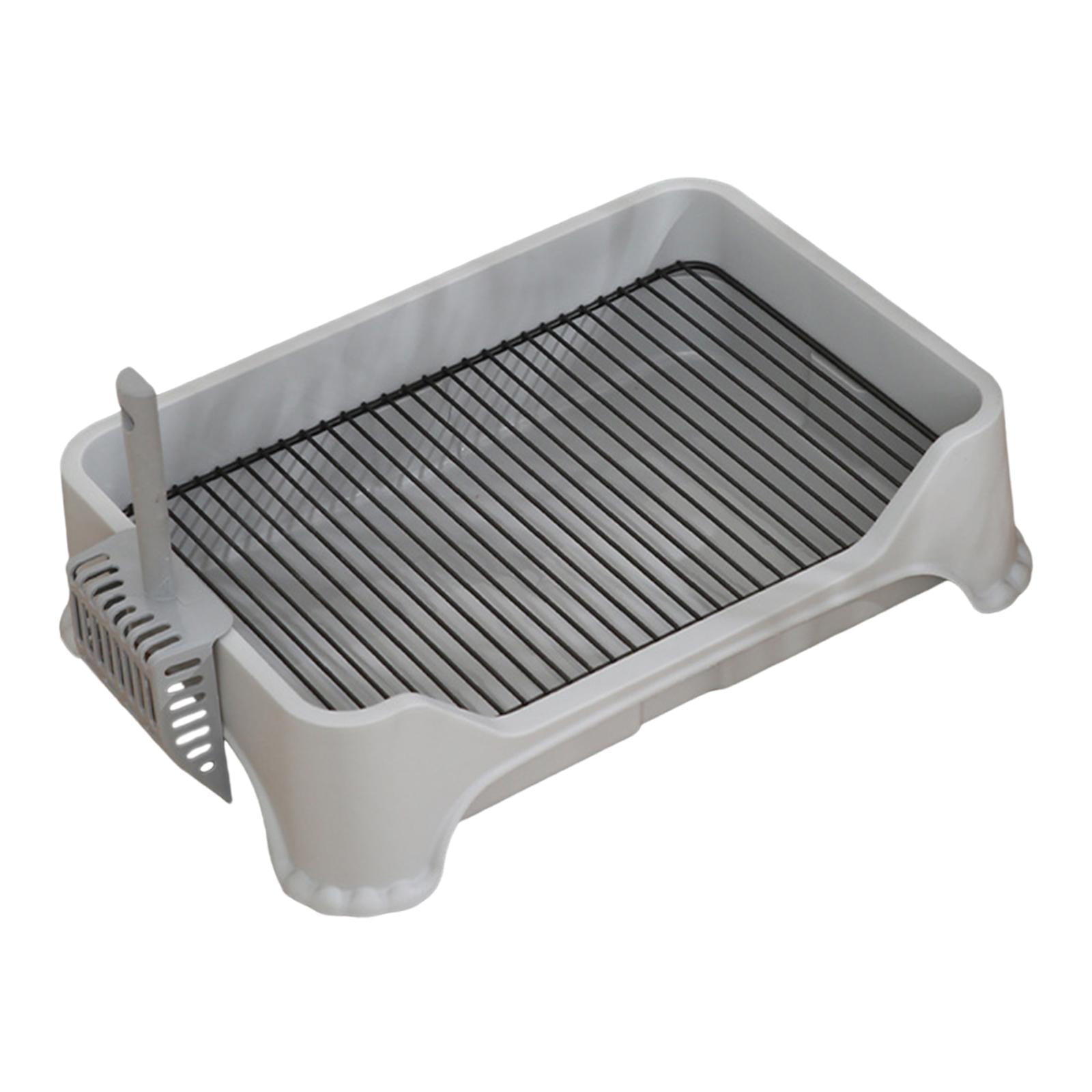 TOOYFUL Dog Toilet Pee Pad Holder Pet Litter Tray with Tray with Fence ...