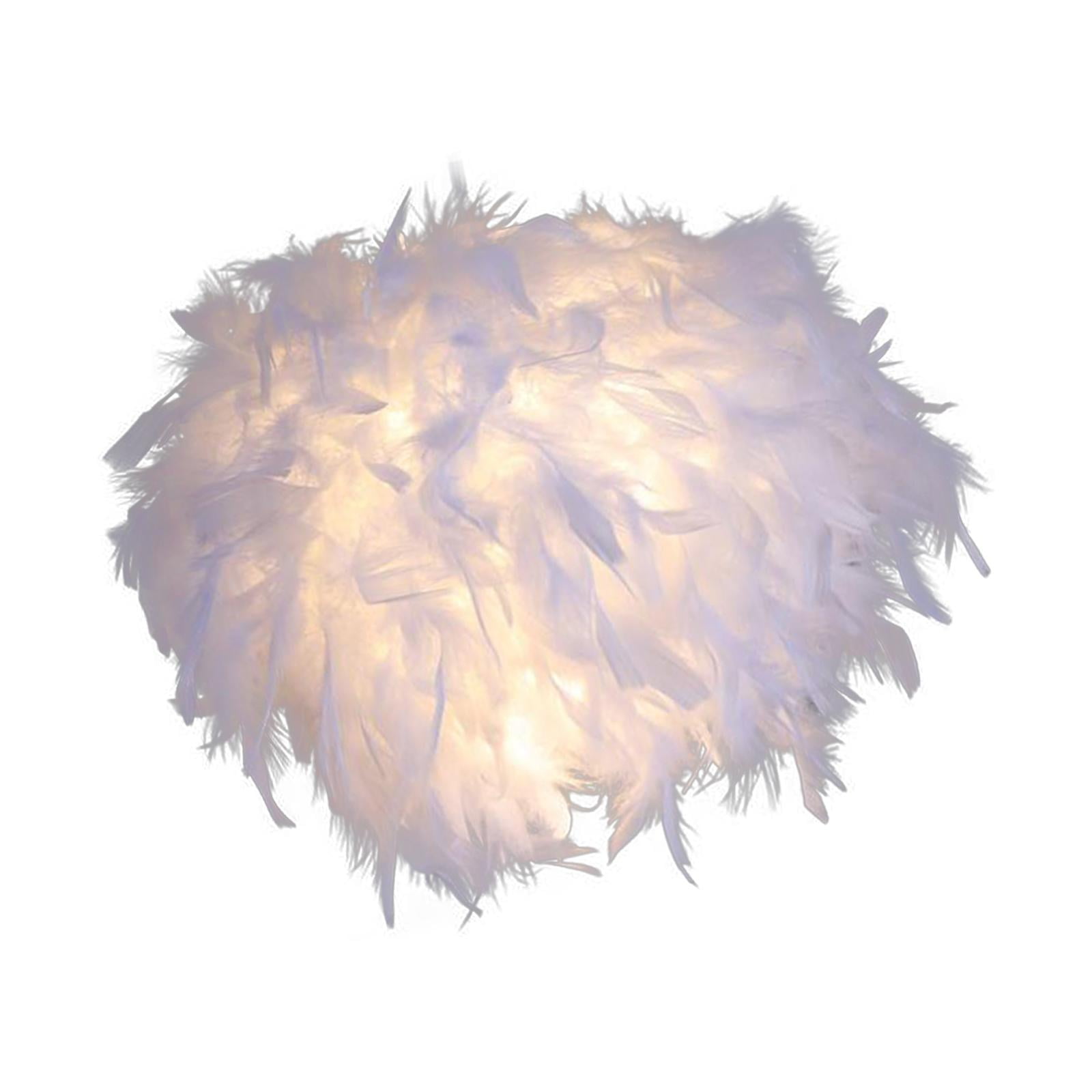 TOOYFUL Feather Lamp Shade Hanging Lampshade Modern Home Lighting ...