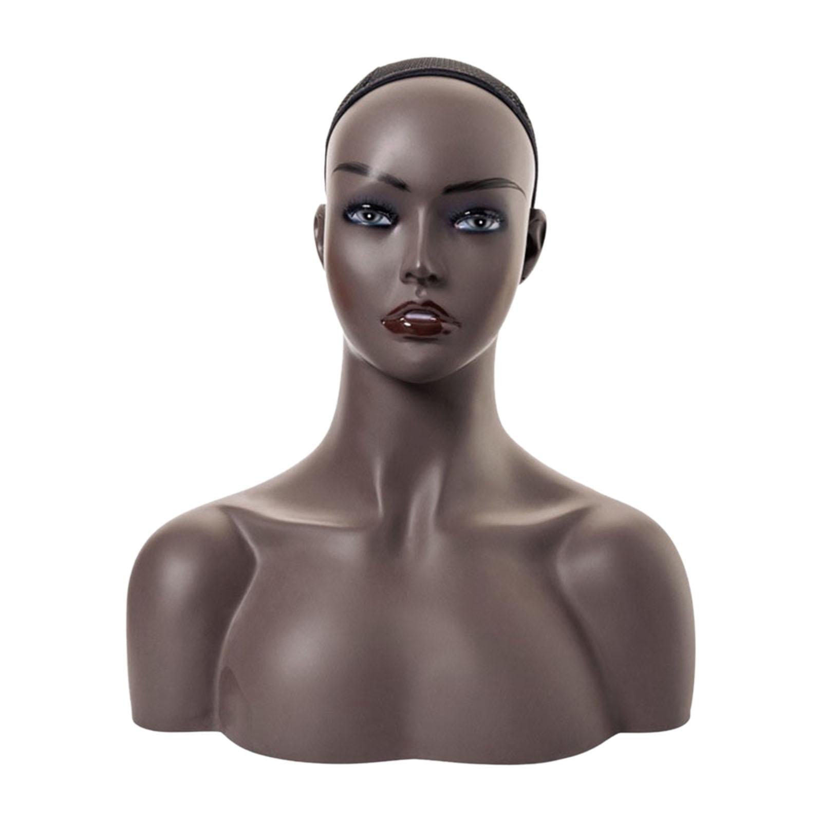 TOOYFUL Female Mannequin Head Display Model Display Manikin Head Bust ...
