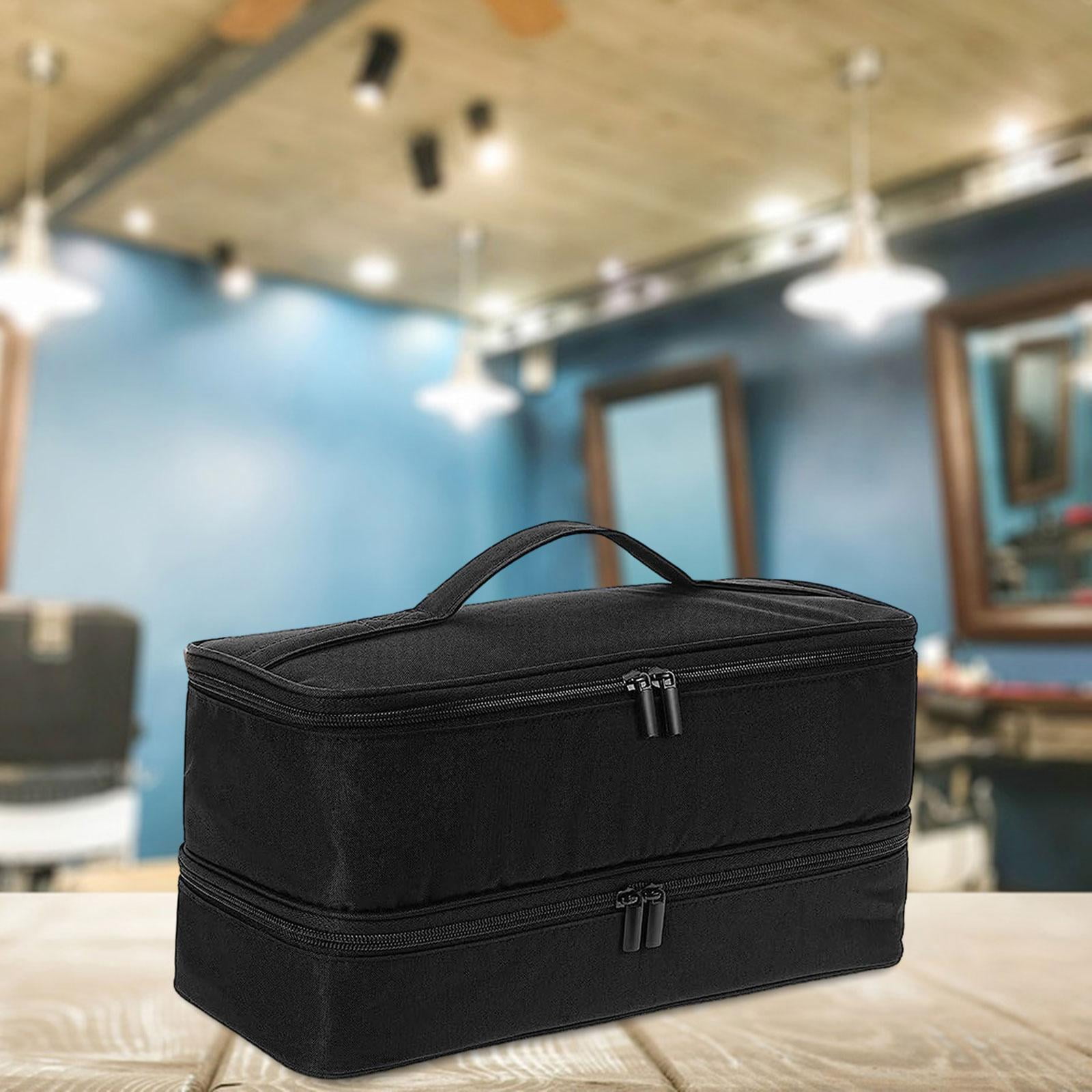 TOOYFUL Hair Dryers Storage Bag Large Makeup Case Multipurpose Storage Case Double Layer ...