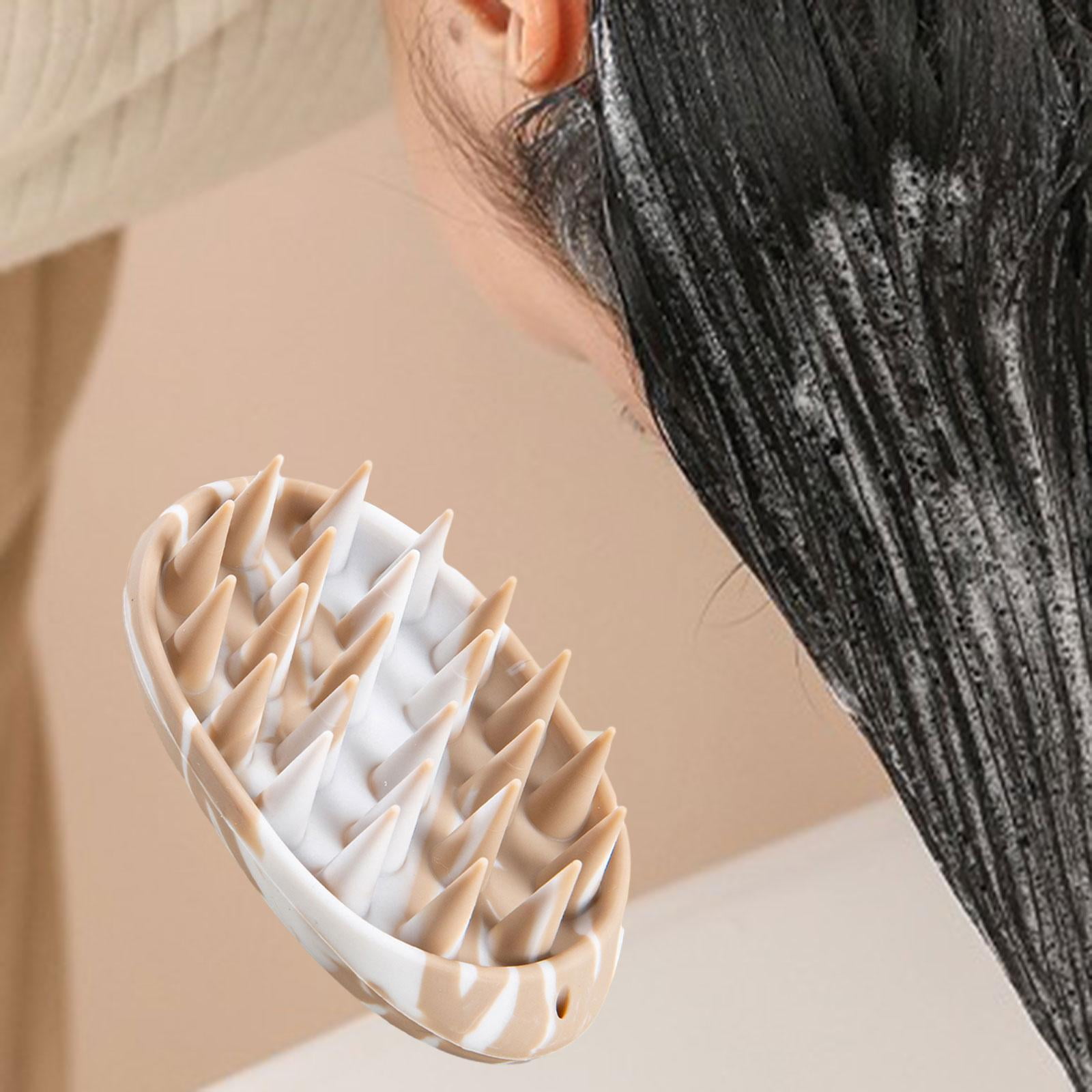 TOOYFUL Hair Scalp Massager Shampoo Brush with Soft Silicone Bristles ...