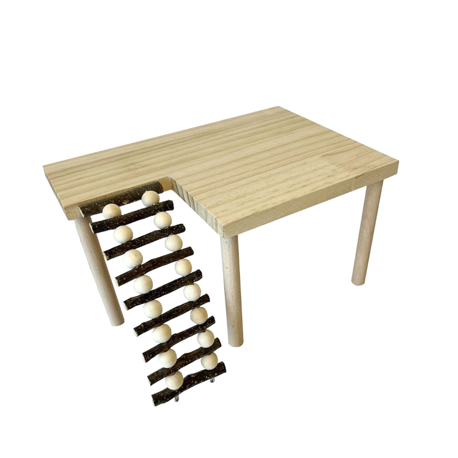 TOOYFUL Hamster Platform Stand Shelf Hamster Ladder Exercise Toy ...