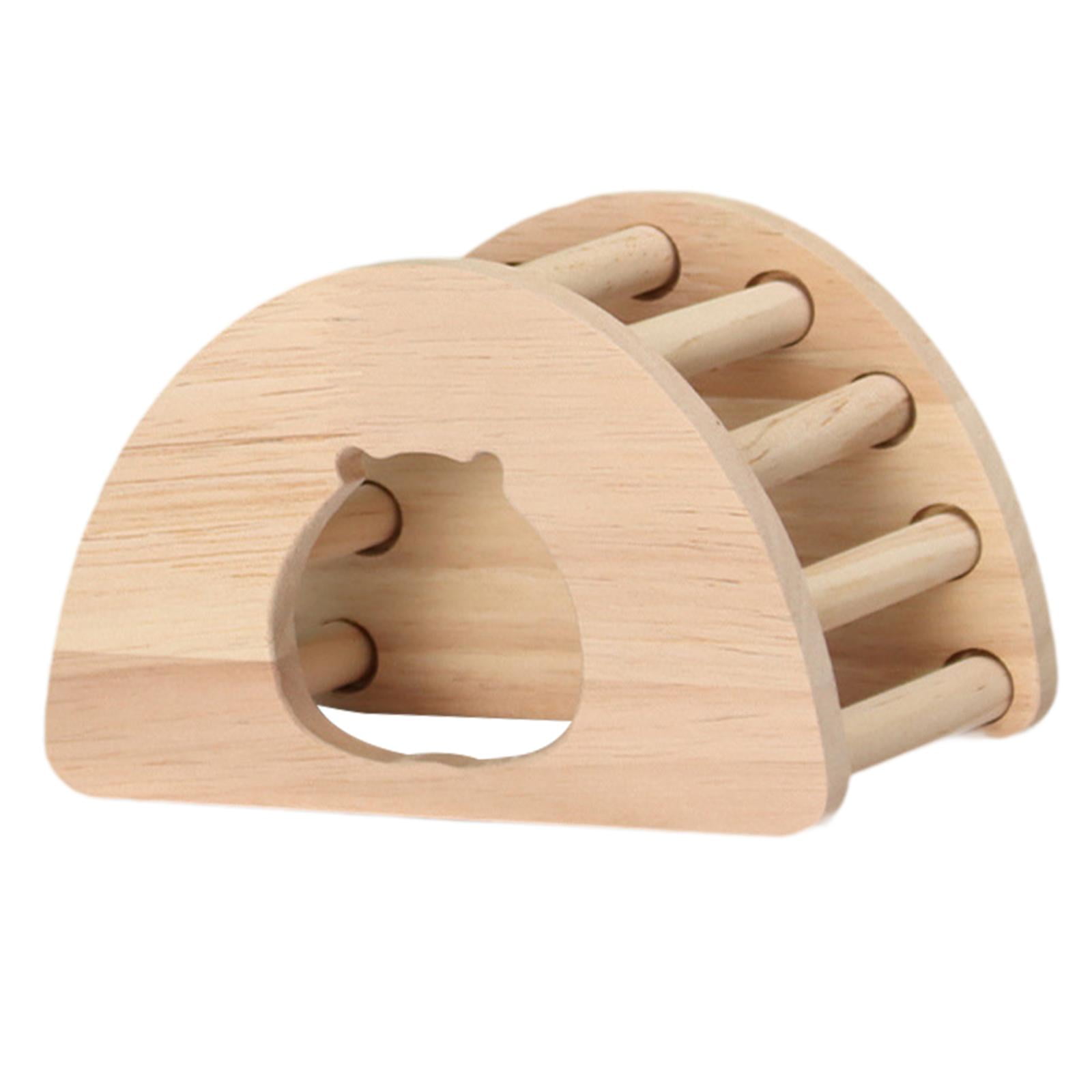 TOOYFUL Hamster Wood House Hideout, Small Animal House DIY Cage Rest ...