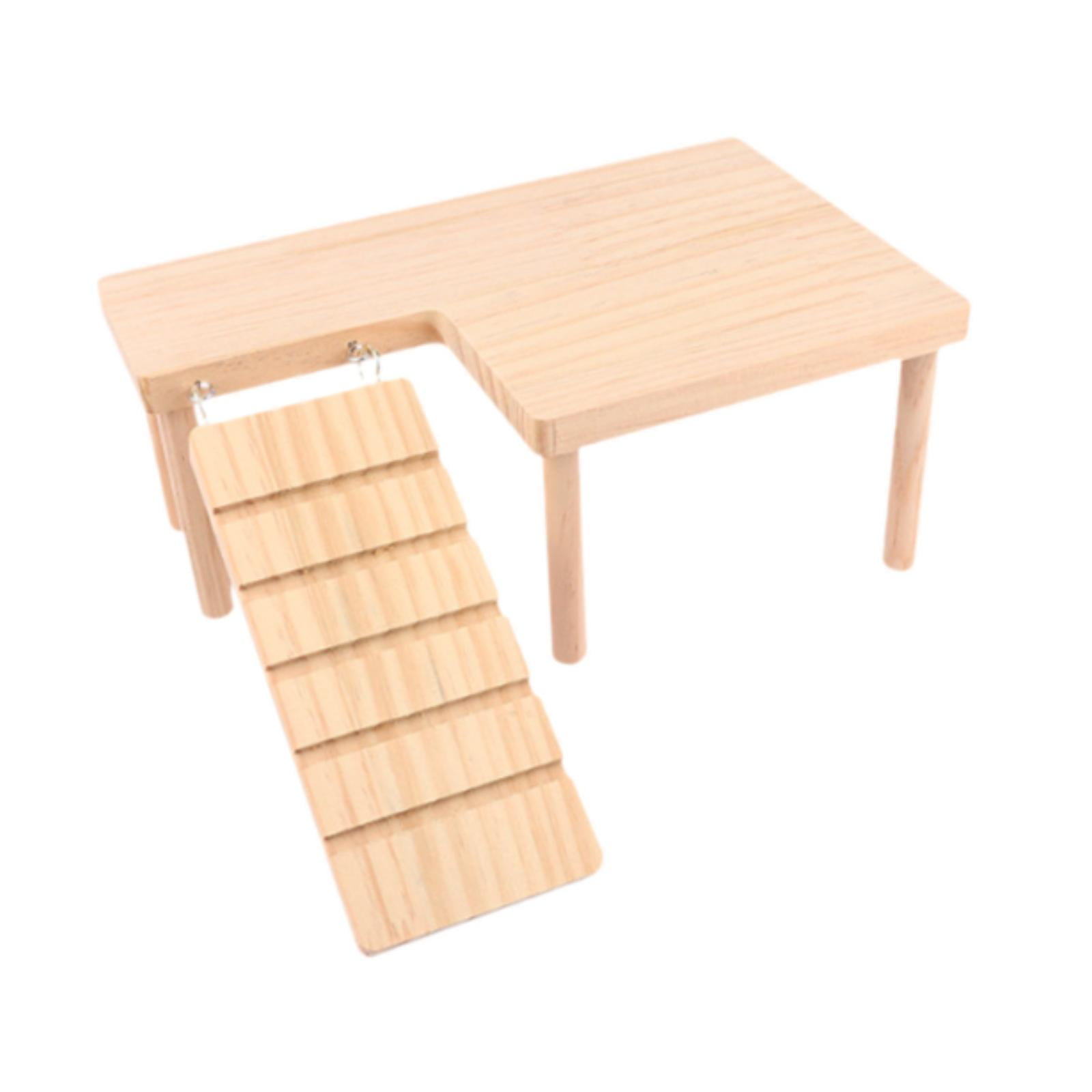 TOOYFUL Hamster Wooden platforms Toy Hamster Playground with Climbing ...