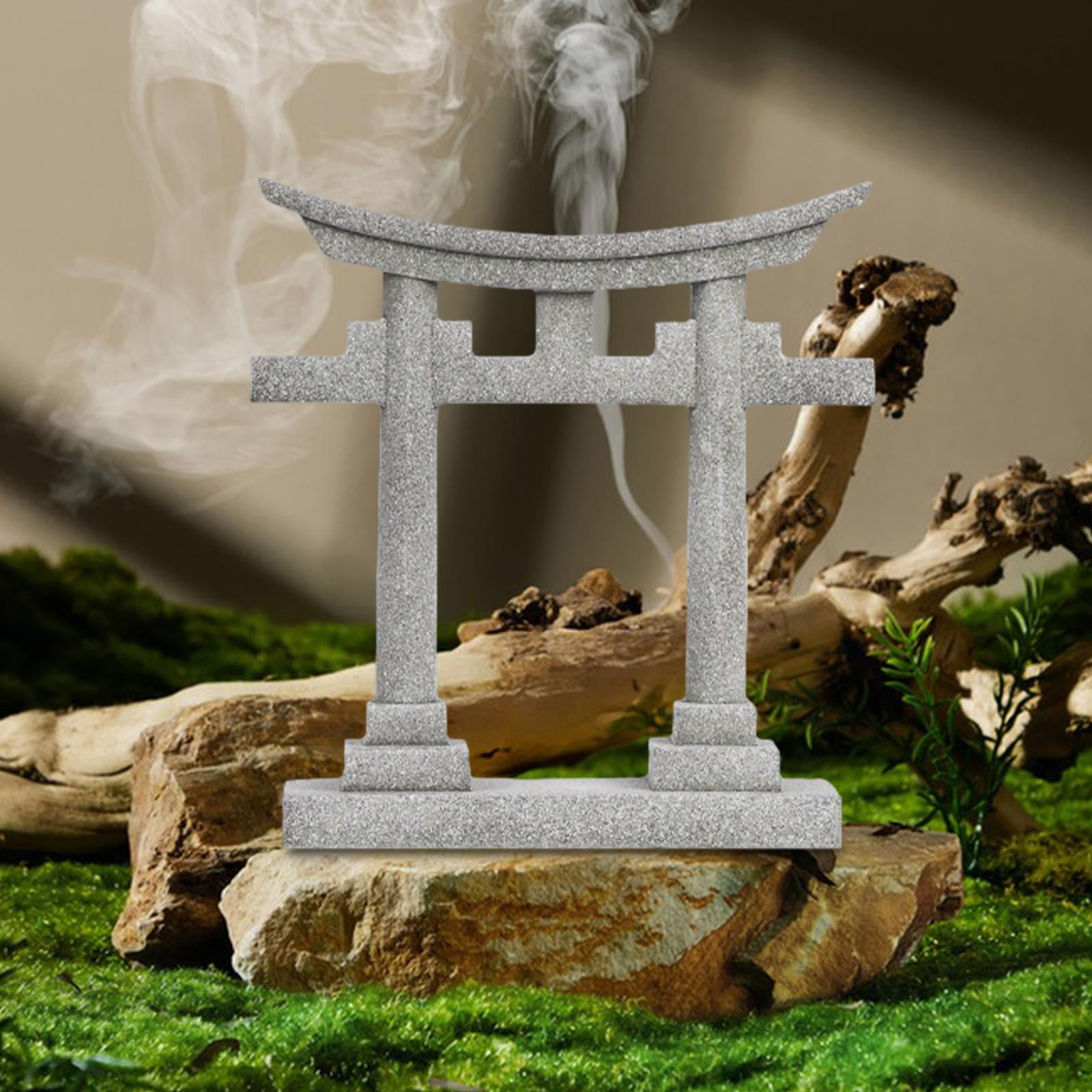 TOOYFUL Japanese Torii Gate Miniature Statue PVC Material ...