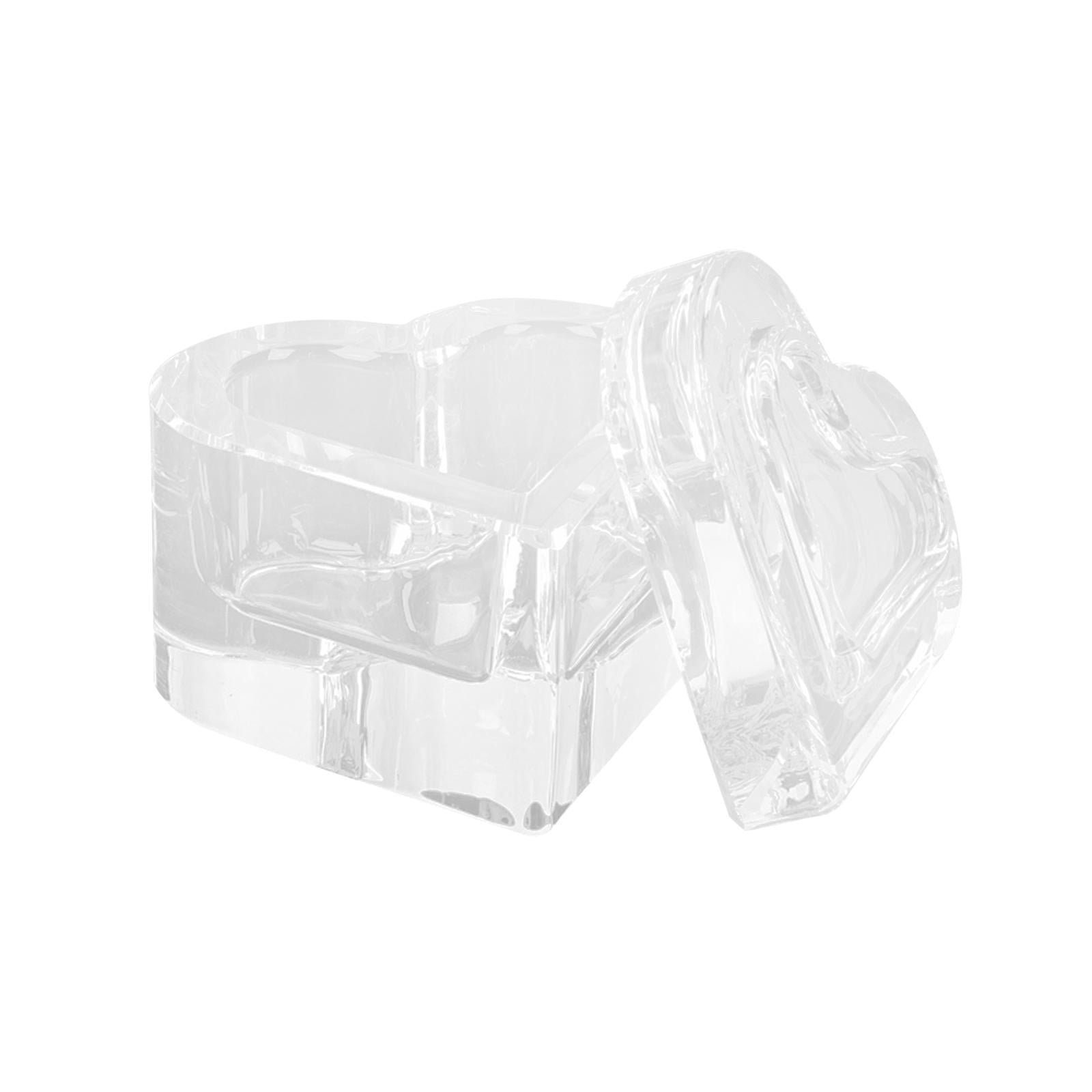 TOOYFUL Nail Art Dappen Dish with Lid Jewelry Storage Box Glassware for ...