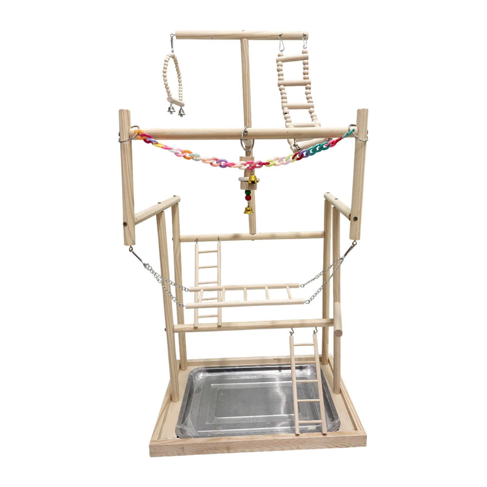 TOOYFUL Parrot Playground Bird Gym Bird Cage Accessories Parrot Play ...