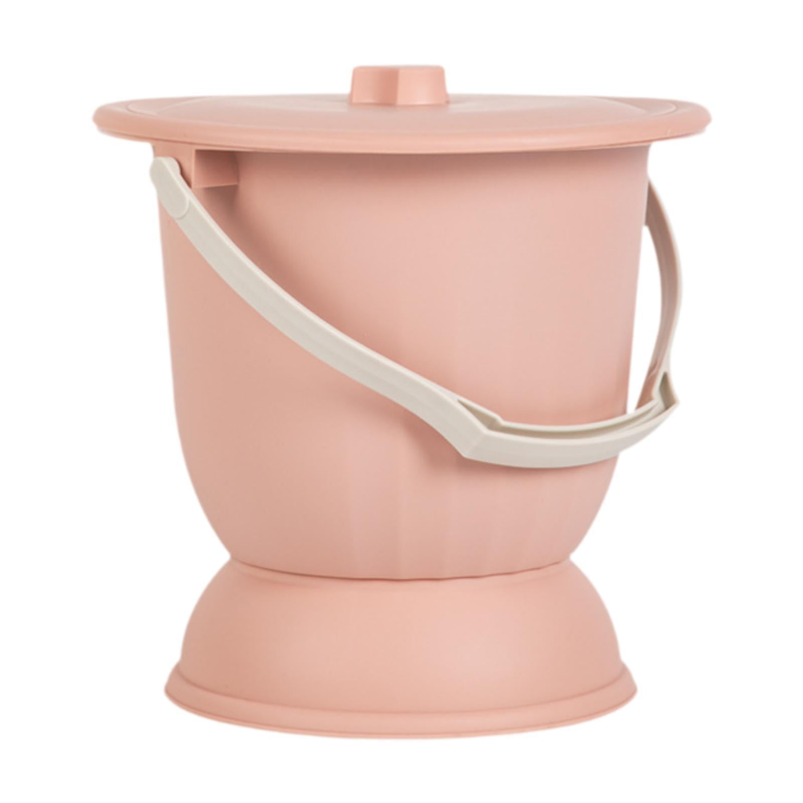 TOOYFUL Portable Bedpan Pot Night Commode Bucket Spittoon with Lid and ...