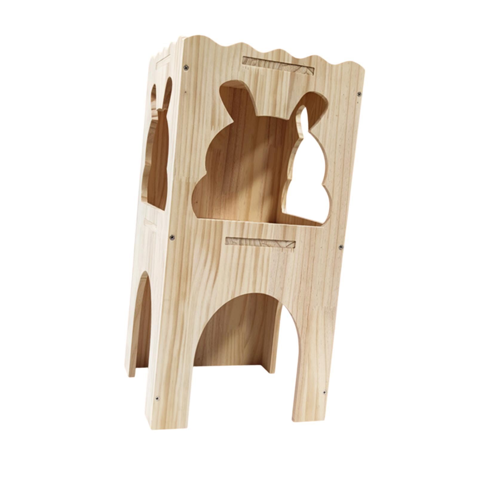 TOOYFUL Small Animal House Habitat, Small Animal Play Hideaway Hut ...