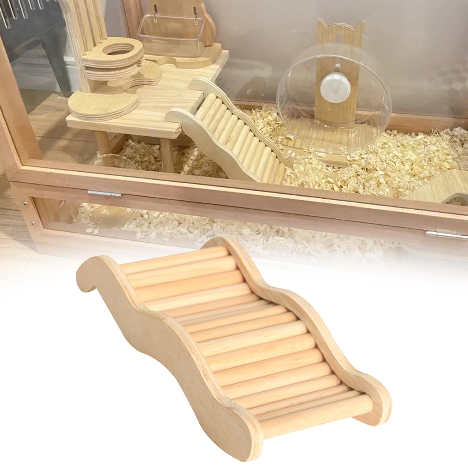 TOOYFUL Wooden Bridge, Hamster Climbing Ladder, Chew Toy, Climbing ...