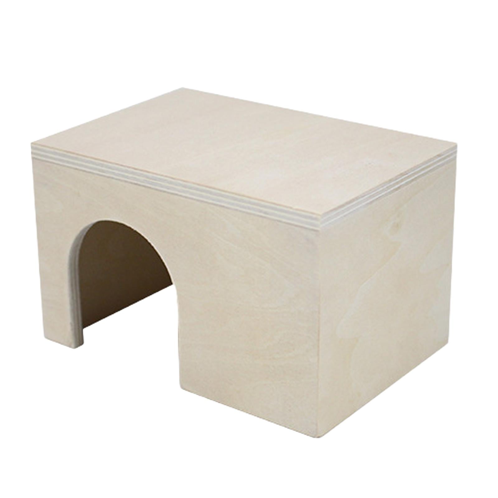 TOOYFUL Wooden Small Animal Hideout, Hamster House And Habitat, Toy ...
