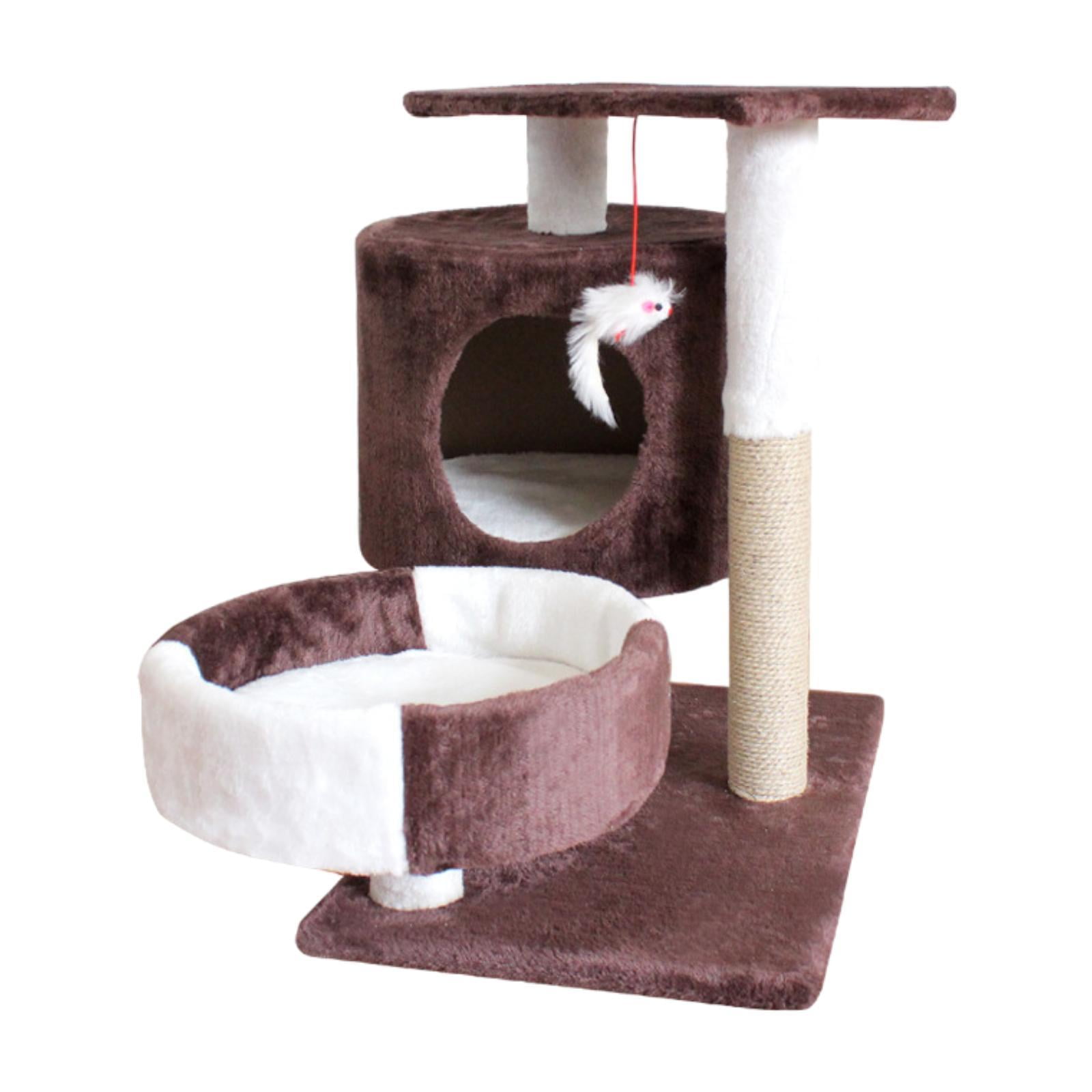 TOOYFUL for Cat Indoor,Multi Level ,Cat House with Scratching Posts ...