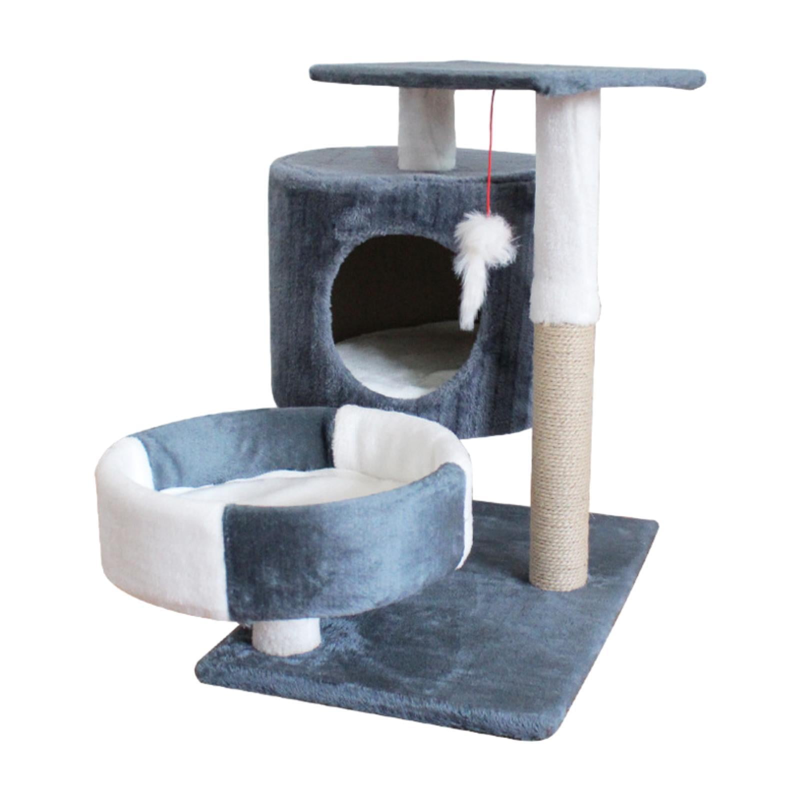 TOOYFUL for Cat Indoor,Multi Level ,Cat House with Scratching Posts ...
