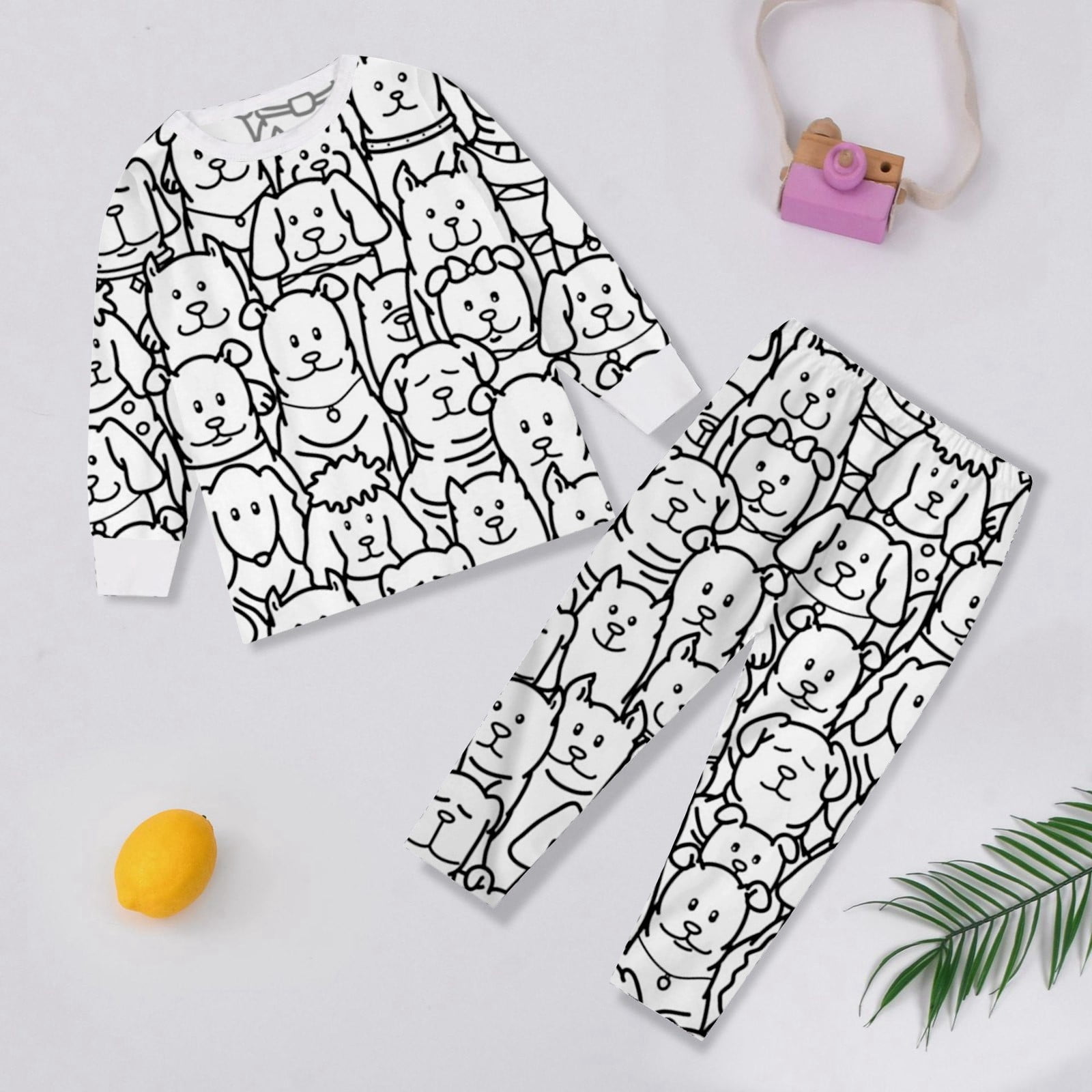TOOYOU Coloring Pajamas For Kids Funny Diy Hand Print Pajamas ...