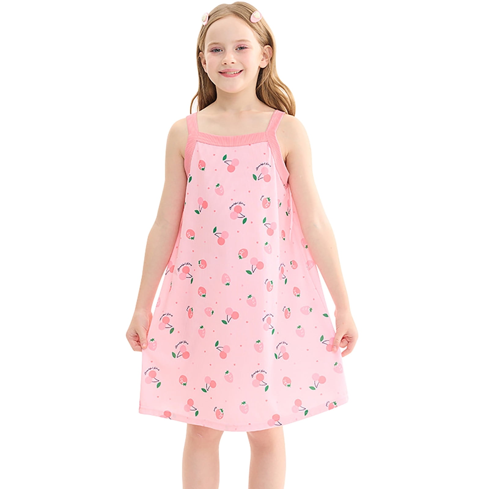 TOOYOU Girls Dresses Oddler Sleeveless Floral Prints Princess Dress ...