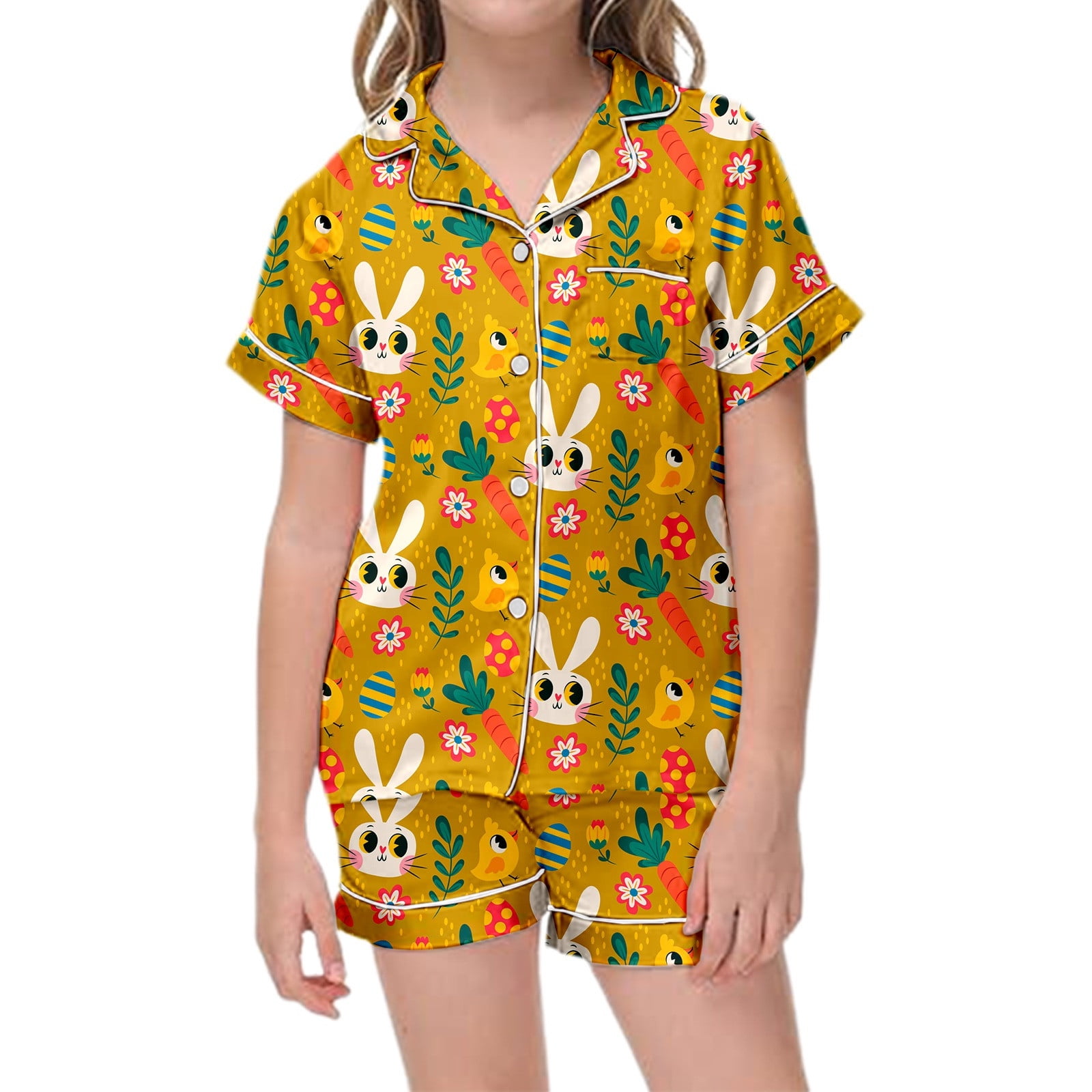 Girl Pajama Shorts Set