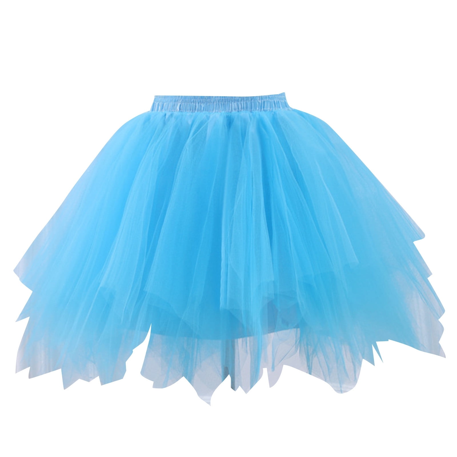 TOOYOU Girls Skirts Kids Rainbow Colorful Layered Party Mesh Tulle Tutu ...