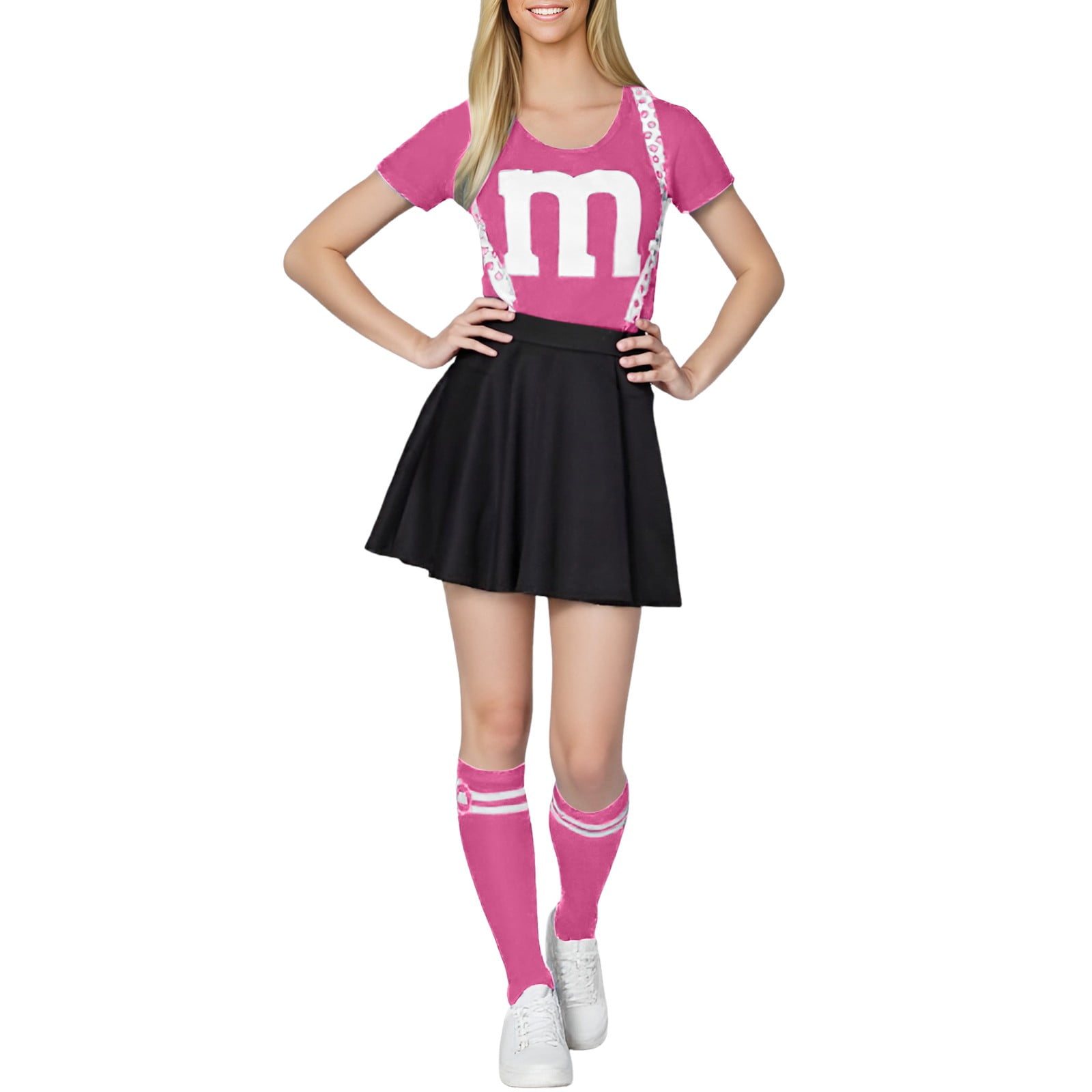TOOYOU Woman Cheerleading Outfit Set Activity Student Cheerleading Suit ...