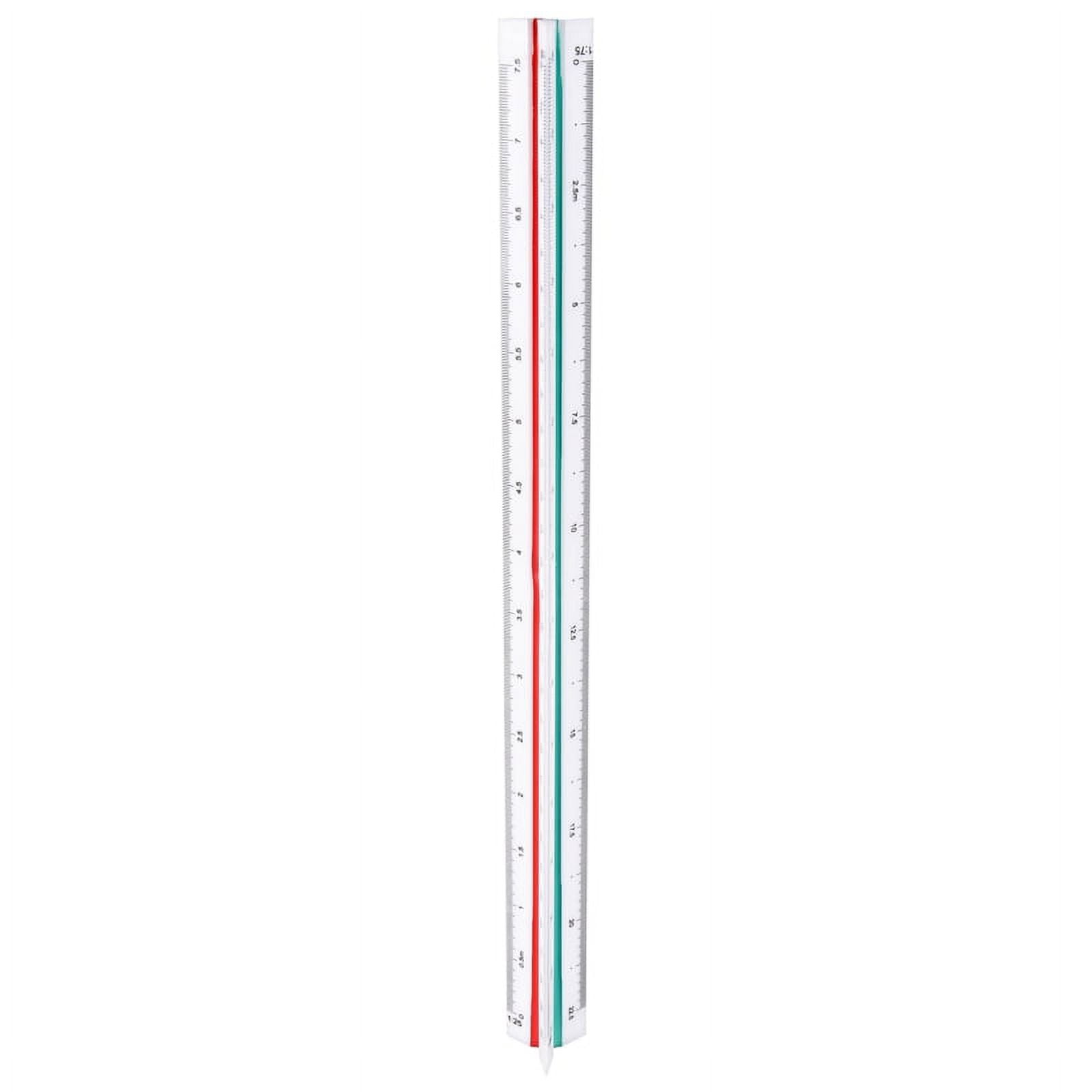 TOP! 1:20 1:25 1:50 1:75 1:100 1:125 Plastic Triangular Scale Ruler ...